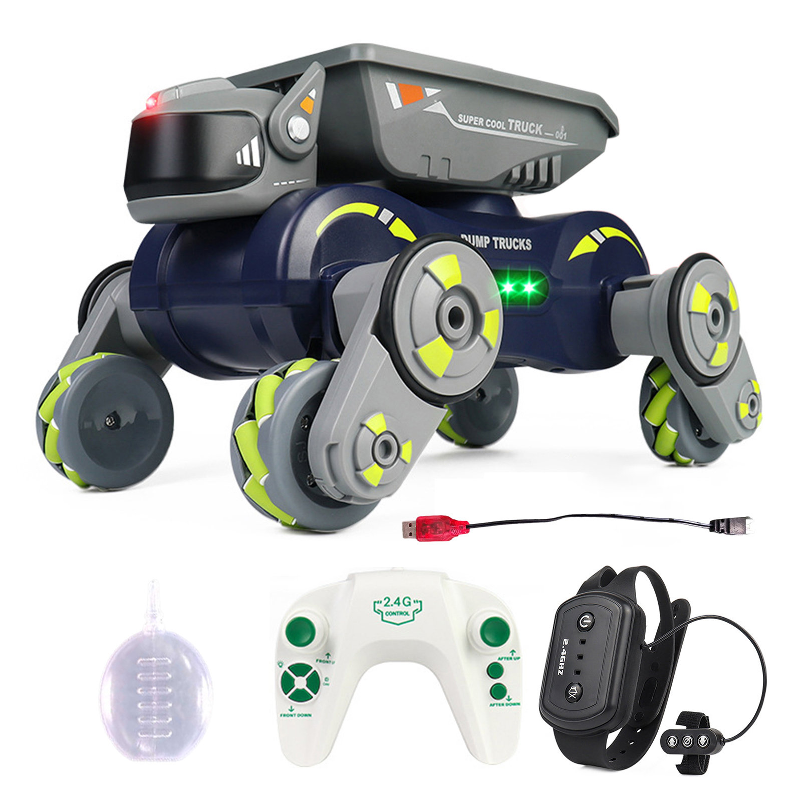 Orren Ellis 2.4GHz Remote Control Car with Light Music Spraying Gesture ...