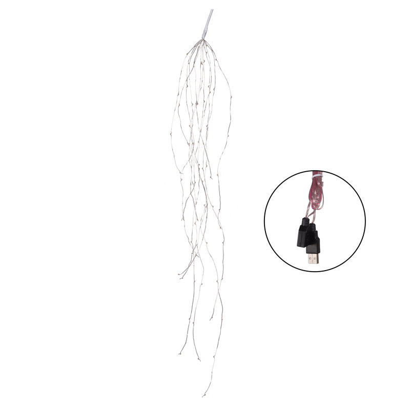 The Holiday Aisle® Dysart 3 ft. 80-Light Fairy String Light | Wayfair