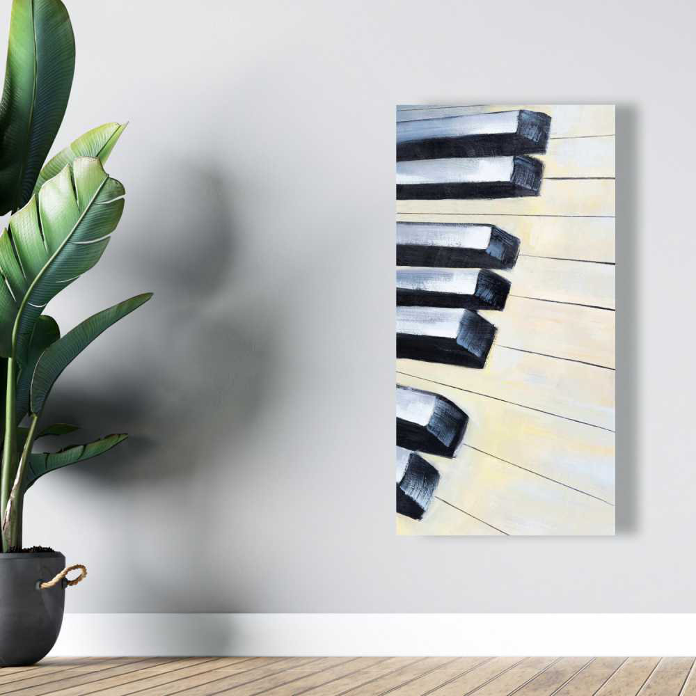 Lark Manor™ Piano Closeup - Musical Canvas Art for Home Decor | Wayfair