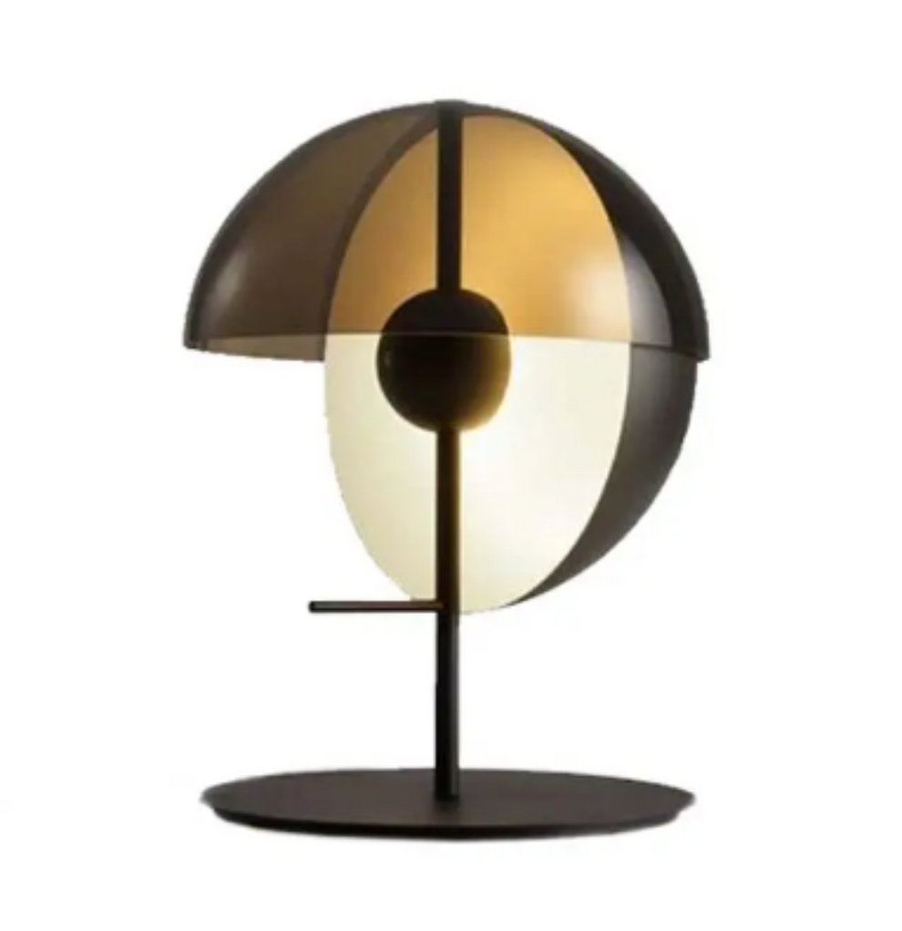 Latitude Run® Aurum Globe Hemisphere Elegant Table Lamp LED Iron ...