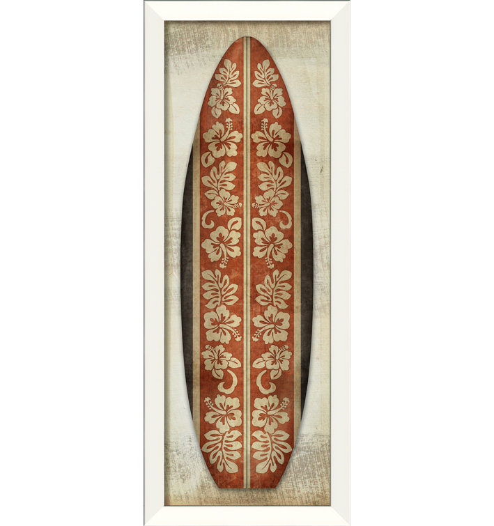 The Artwork Factory Surfboard Coastal on Paper | Wayfair