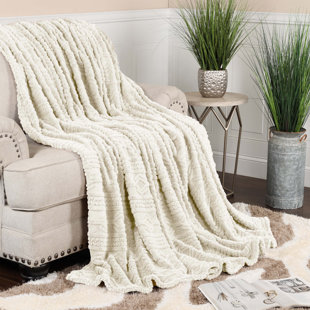 Ivory & Cream Blankets & Throws You'll Love | Wayfair