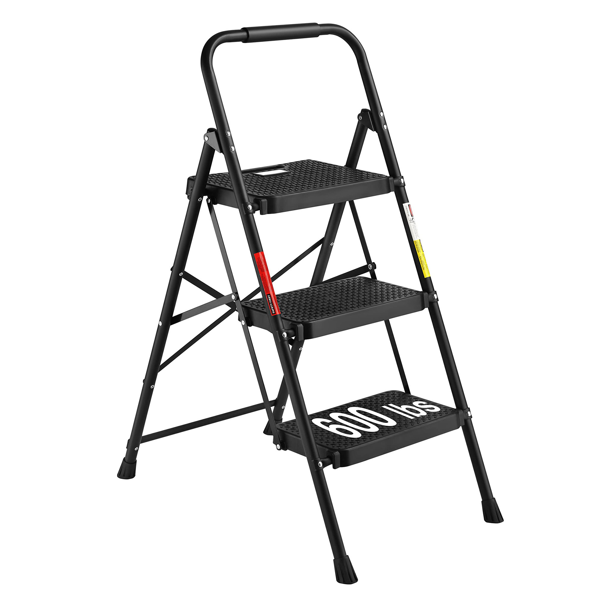 WFX Utility™ 3 - Step Steel Folding Step Ladder | Wayfair