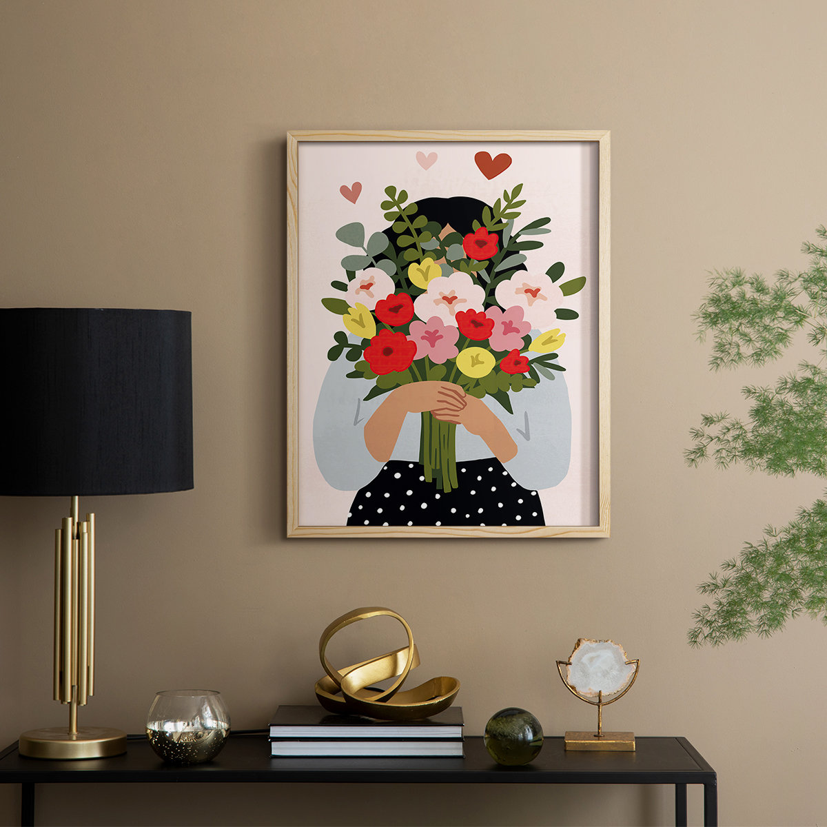 Ophelia & Co. Darling Valentine Collection B Framed Print - Solid Wood ...