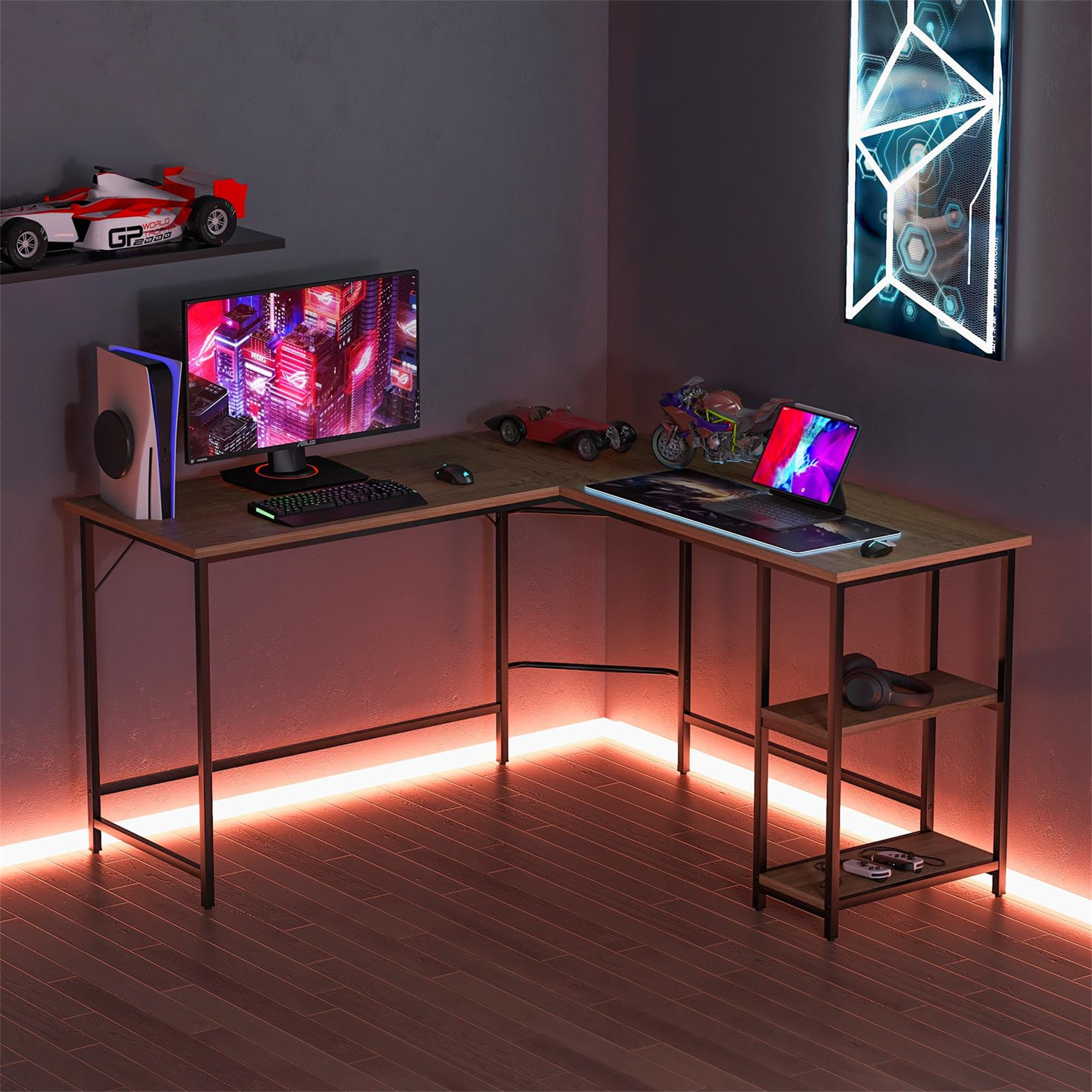 Williston Forge Baile 10Cm W L-Shaped Writing Desk | Wayfair.co.uk