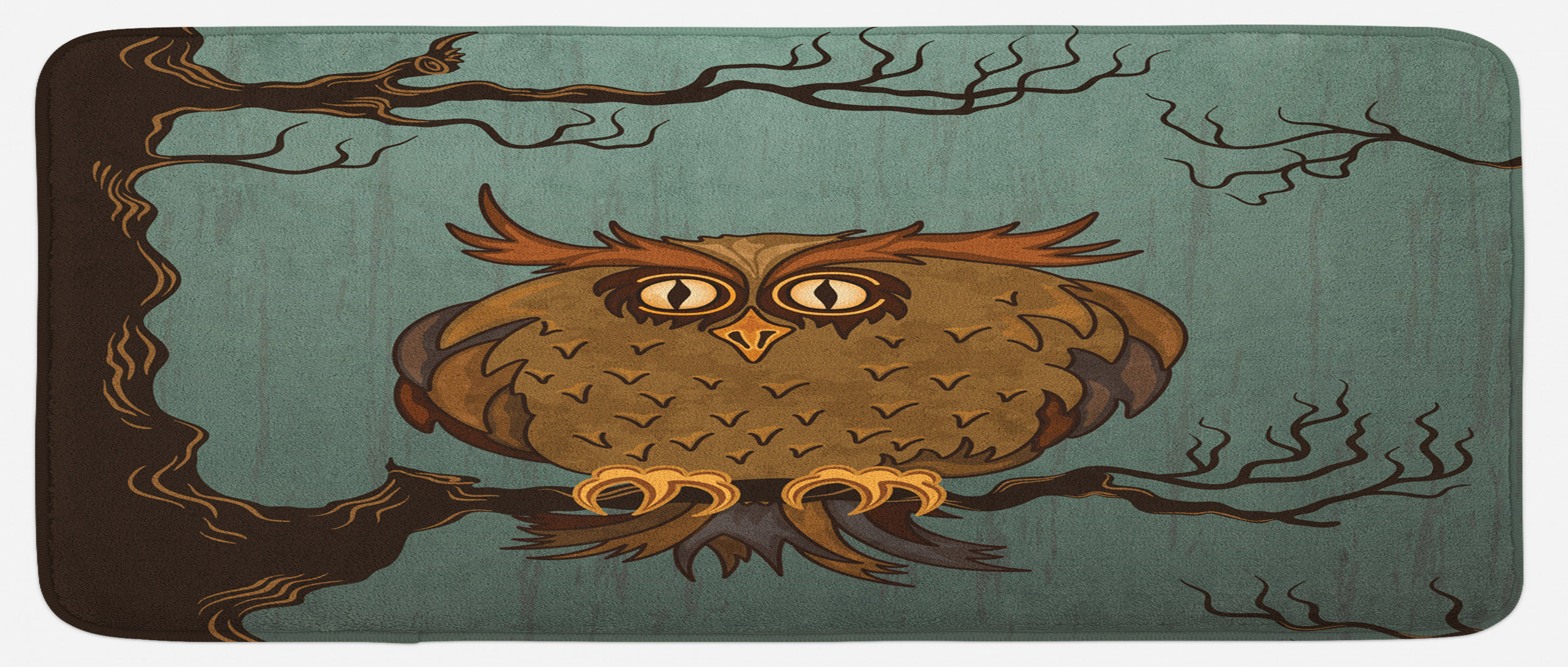 East Urban Home Owl Kitchen Mat | Wayfair