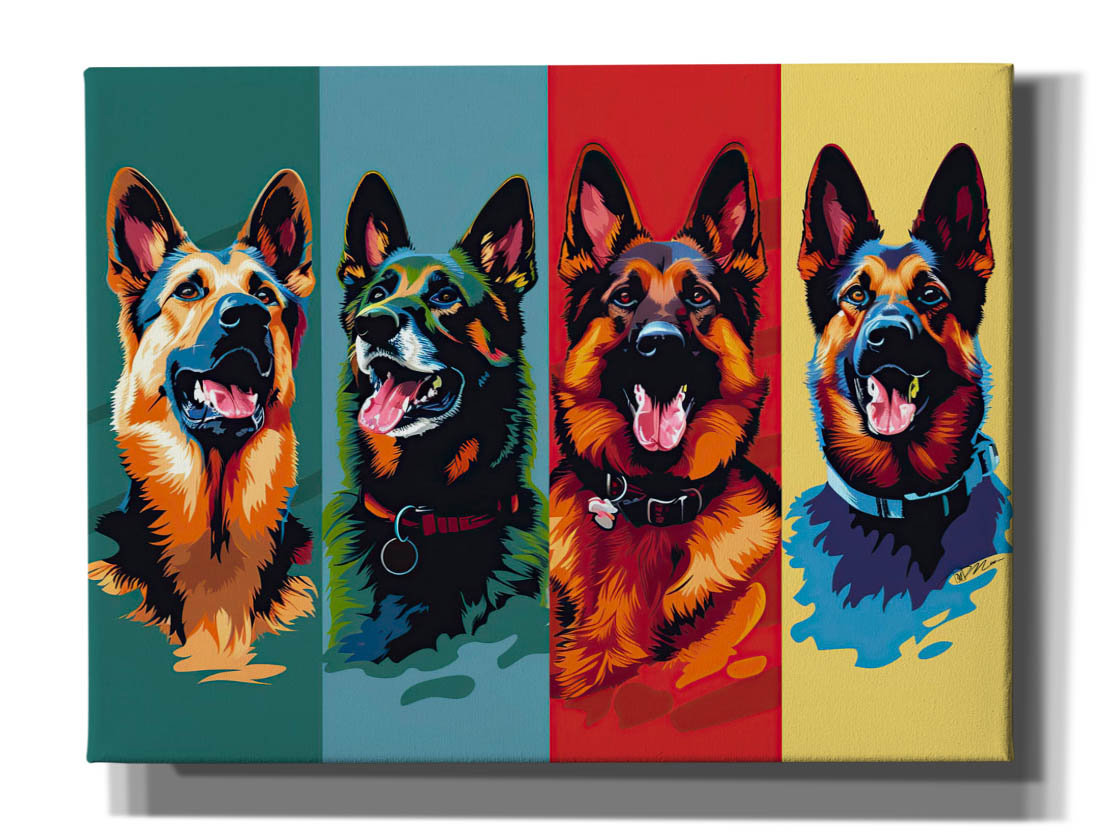 Winston Porter 'Vertical Poster In German Shepherd' by Momart Canvas ...