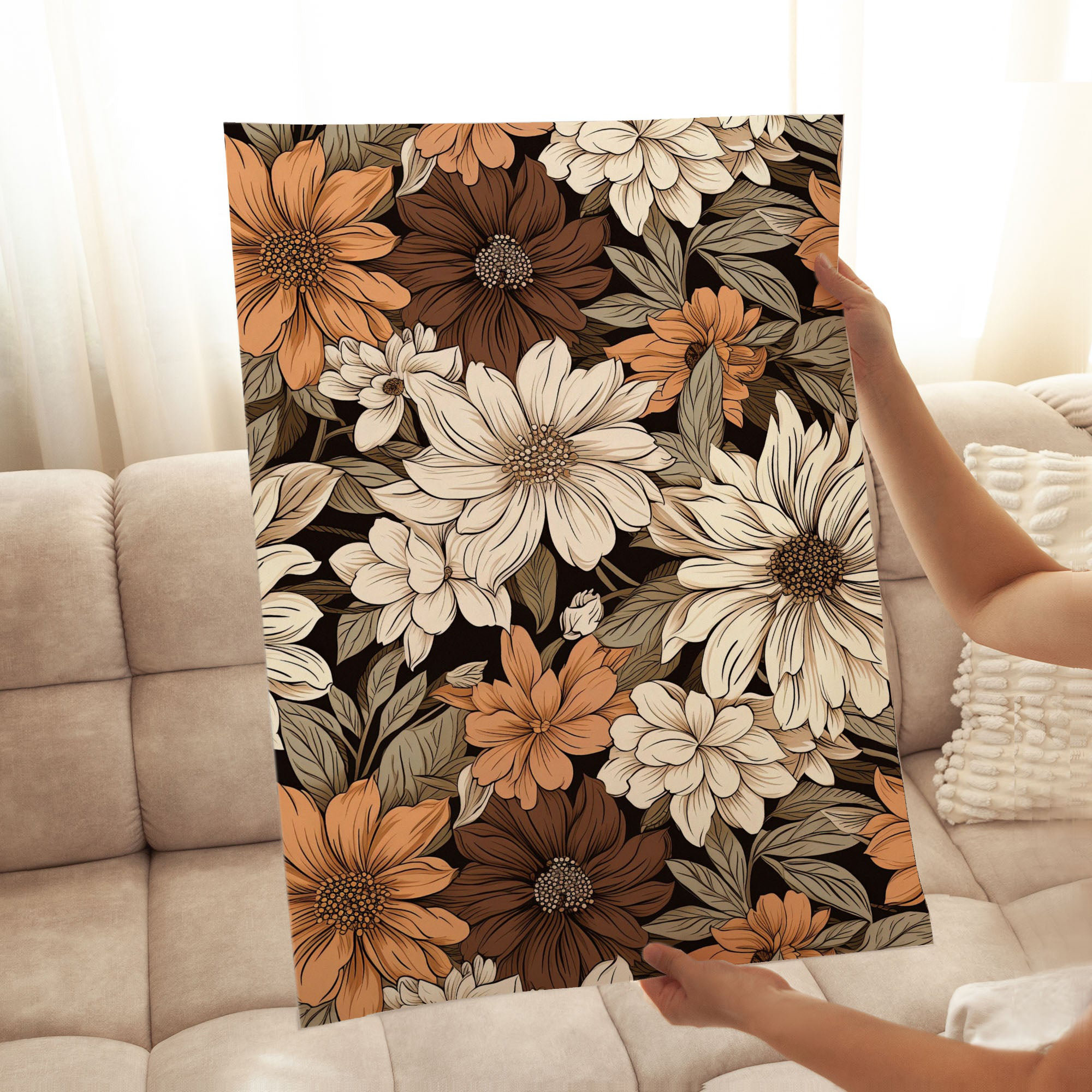 Winston Porter Holiday Autumn Fall Flowers III Cottage Unframed Art ...