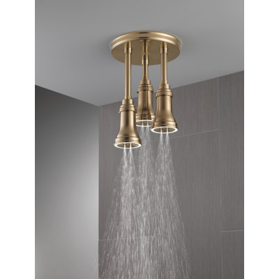 Delta Pendant Full Rain Shower Head H2Okinetic® & Reviews | Wayfair