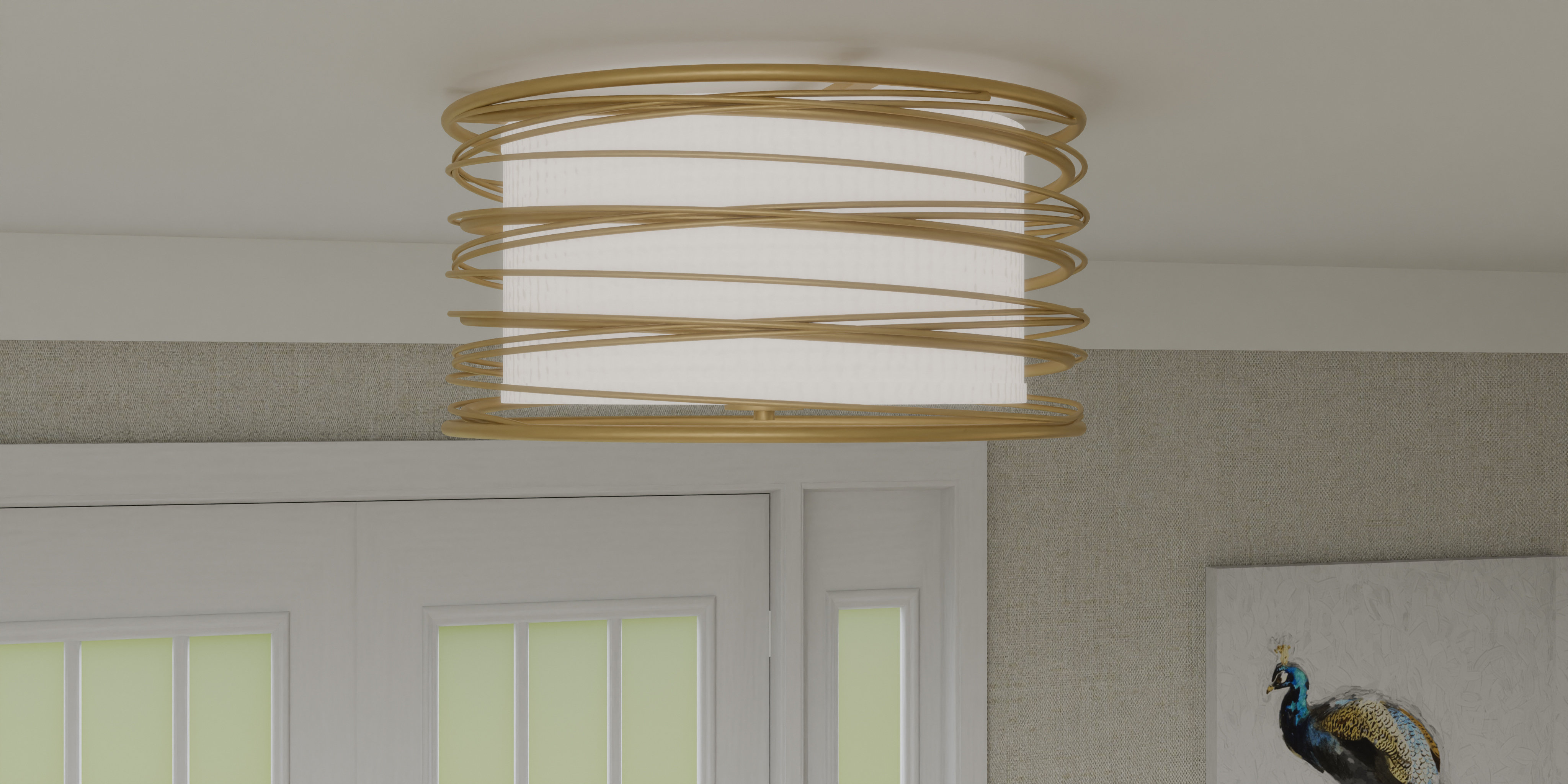 Everly Quinn Amberlea Semi Flush Mount "& Reviews" | Wayfair