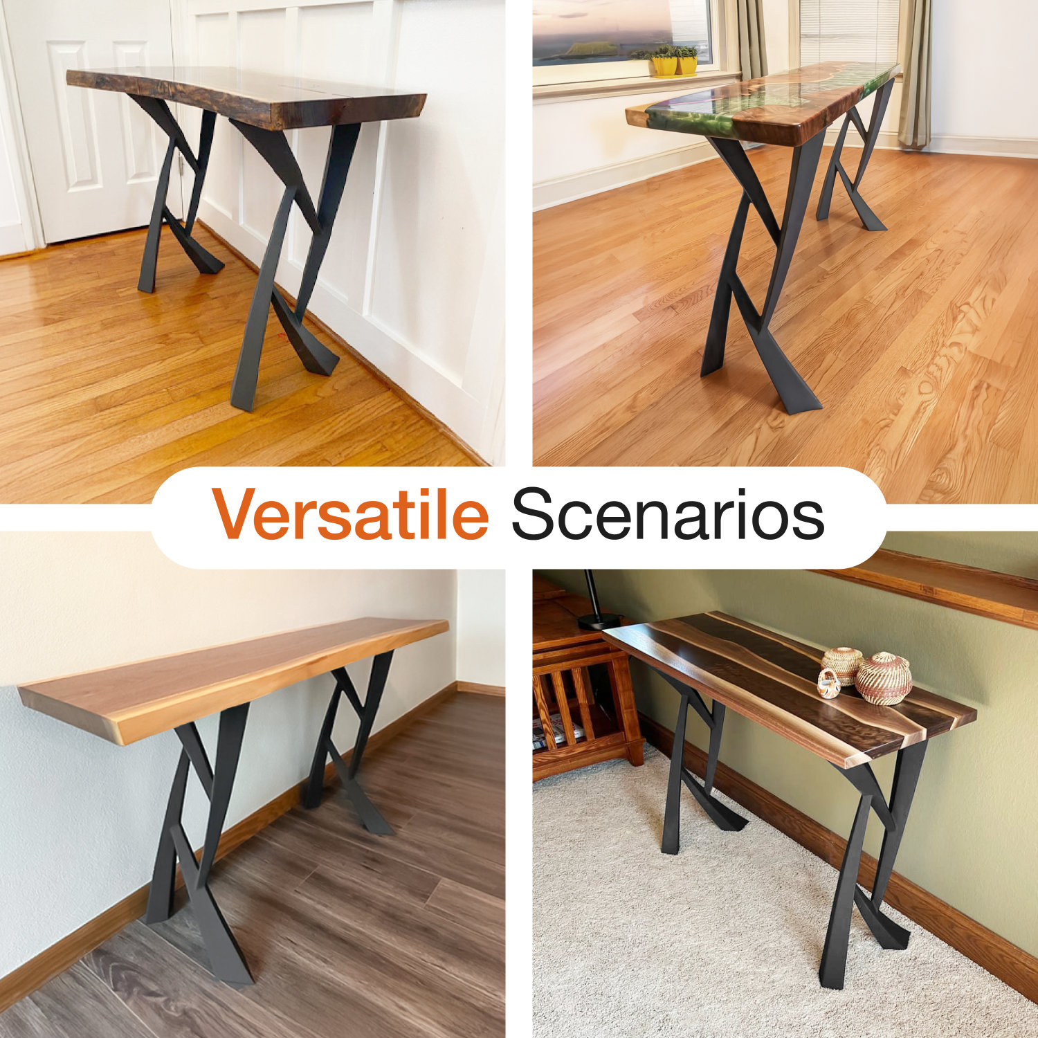 17 Stories Draco Metal Console Table Legs | Wayfair