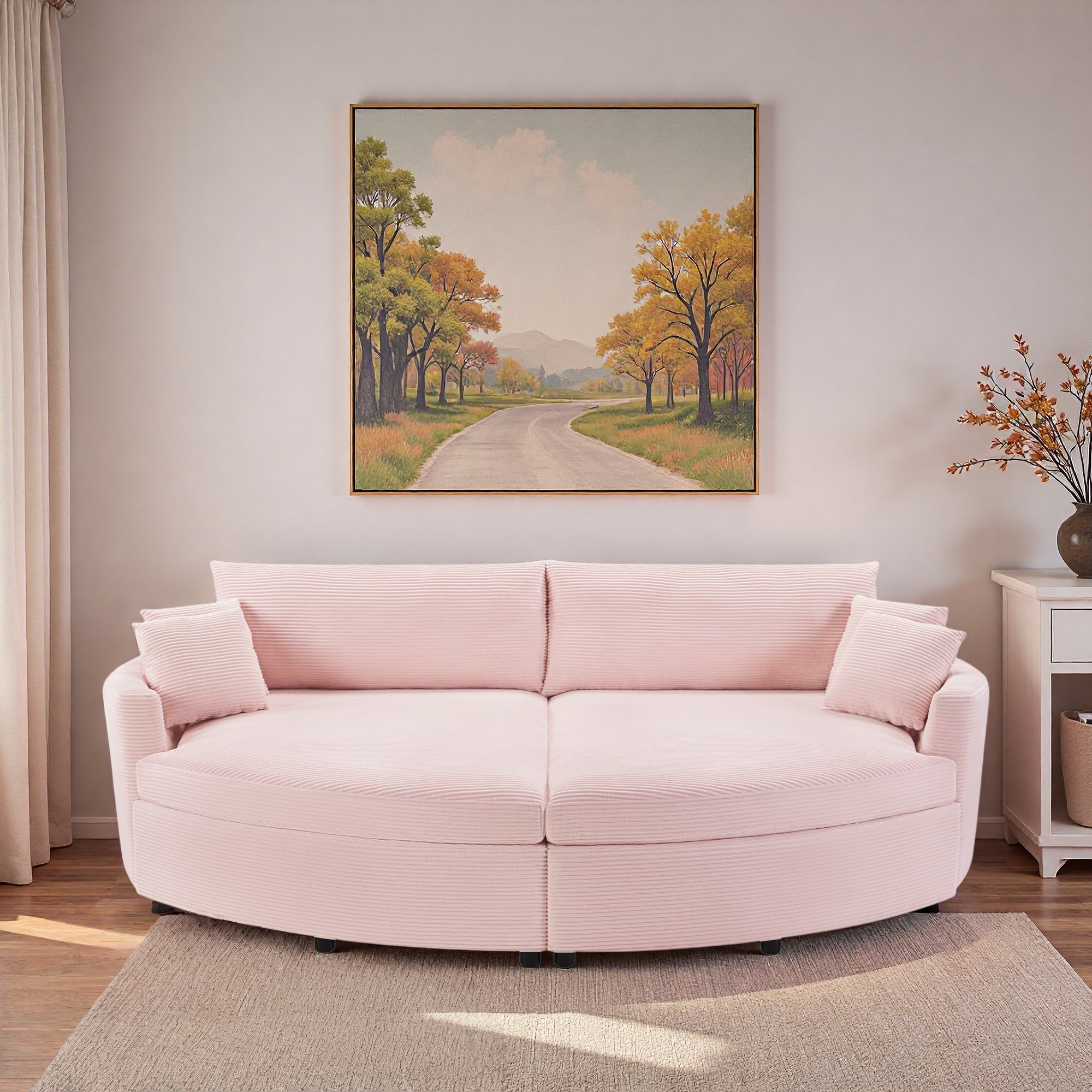 Everly Quinn Oversized Double Chaise Lounge Sofa With Deep Seat And Usb ...