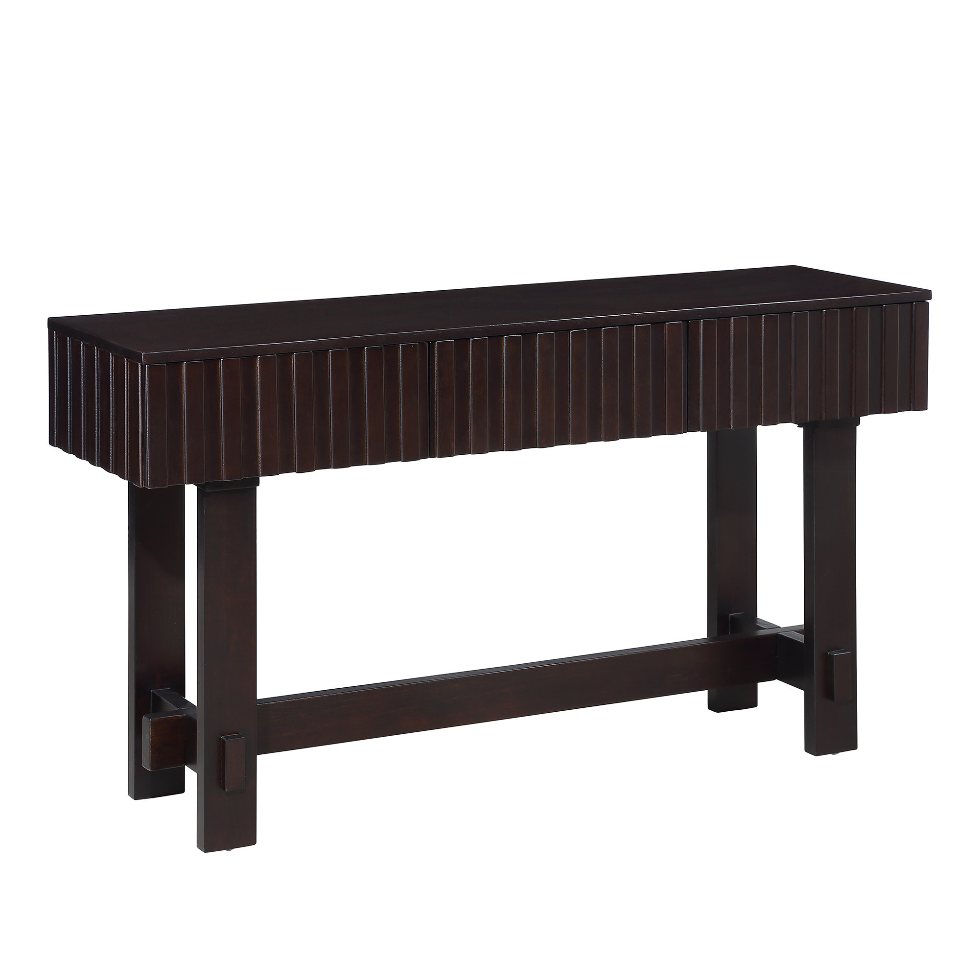 August Grove® Mid-Century Farmhouse Console Table, 52-Inch Sofa Table ...