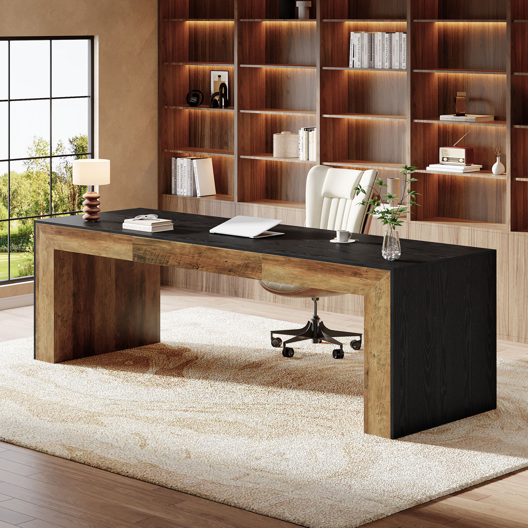 Ebern Designs 86.6-Inch Long Computer Desk - Wayfair Canada