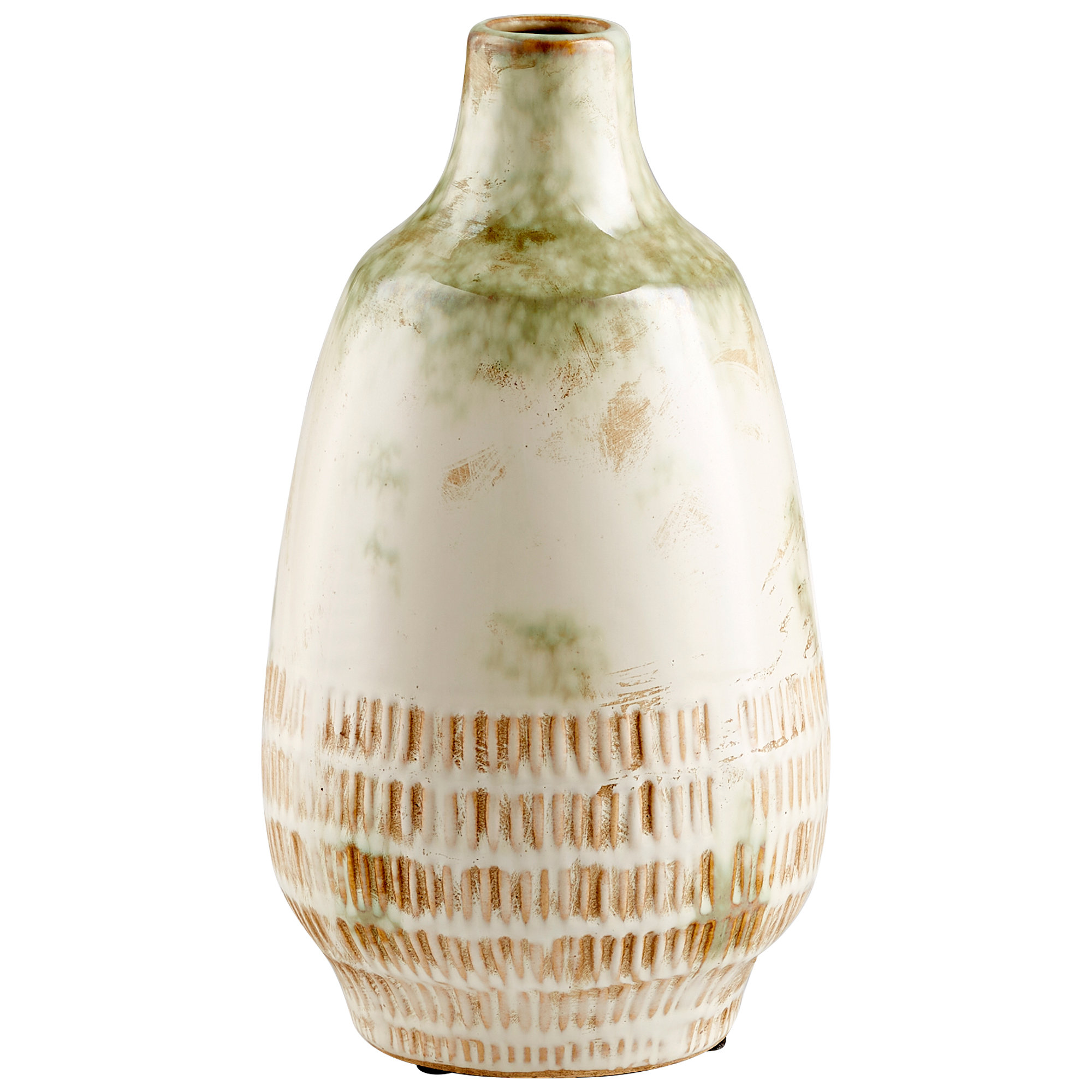 Cyan Design Yukon Olive Pearl Terracotta Table Vase | Wayfair
