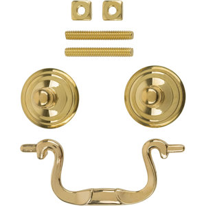 UNIQANTIQ HARDWARE SUPPLY Swan Neck Drawer Bail Pull (Centers: 2 1/2 ...