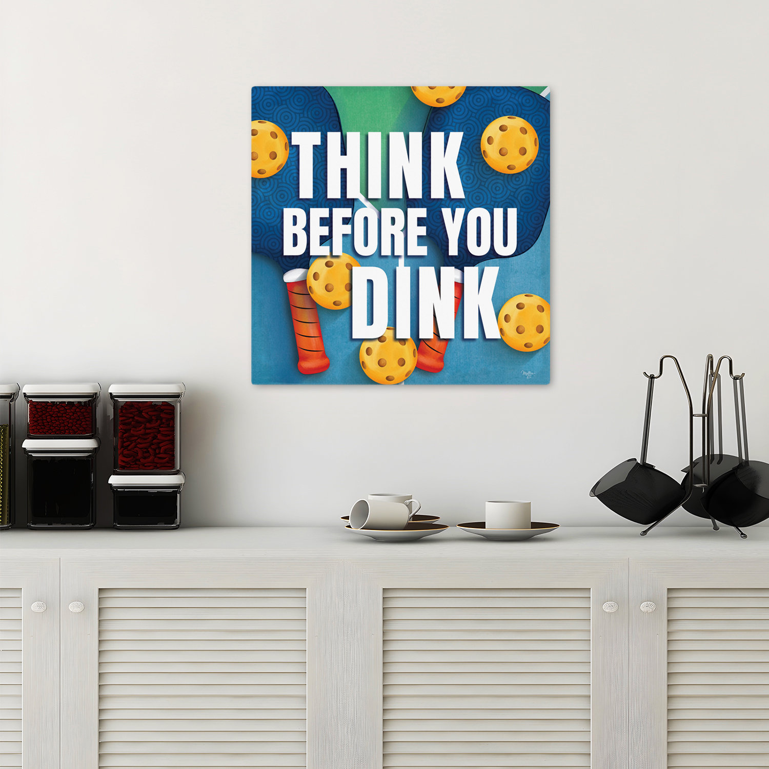 Ophelia & Co. Think Before You Dink Contemporary Playful Typography ...