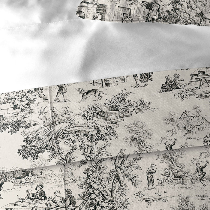 The Tailor's Bed Elysees Cotton Toile Comforter Set & Reviews | Wayfair