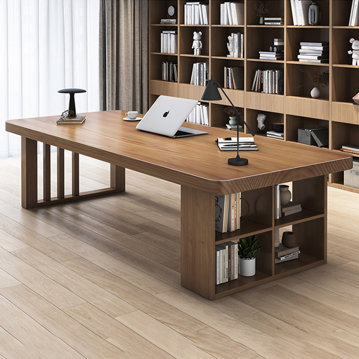 Rite Treasure Brown Rectangular Solid Wood desks | Wayfair