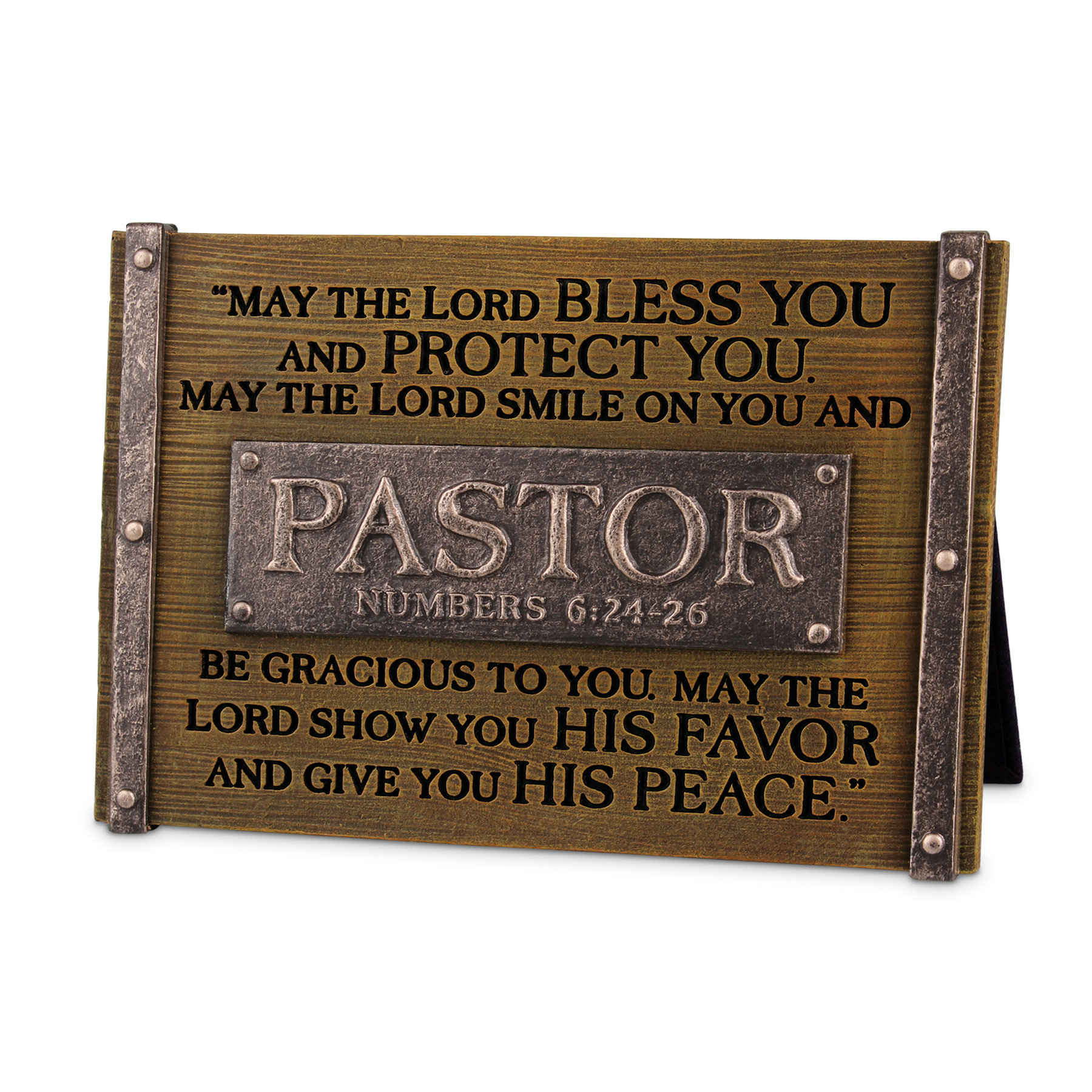 Trinx Hareld Pastor Blessing Tabletop Decorative Plaque | Wayfair
