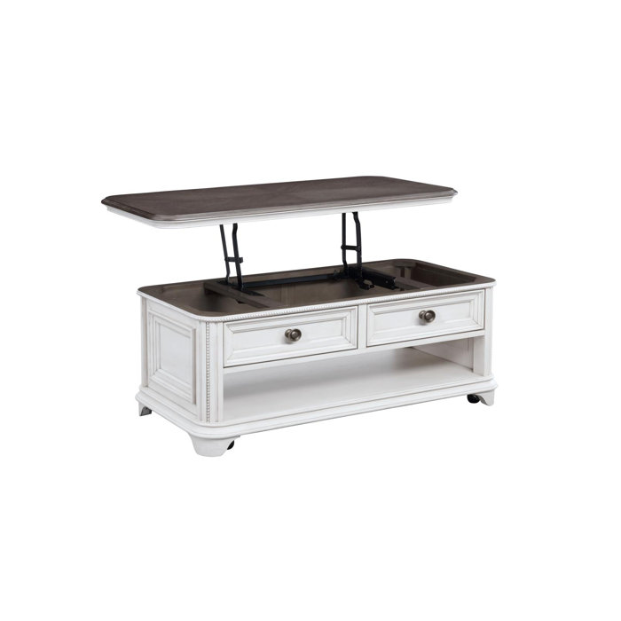 Laurel Foundry Modern Farmhouse Arya Lift Top 4 Legs Coffee Table with ...