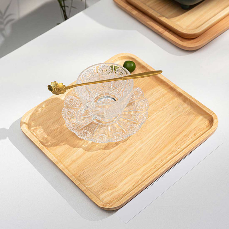 Luxdecor 9x9 Inches Serving Platter Tray, Tray Cheese Plate Rectangular ...