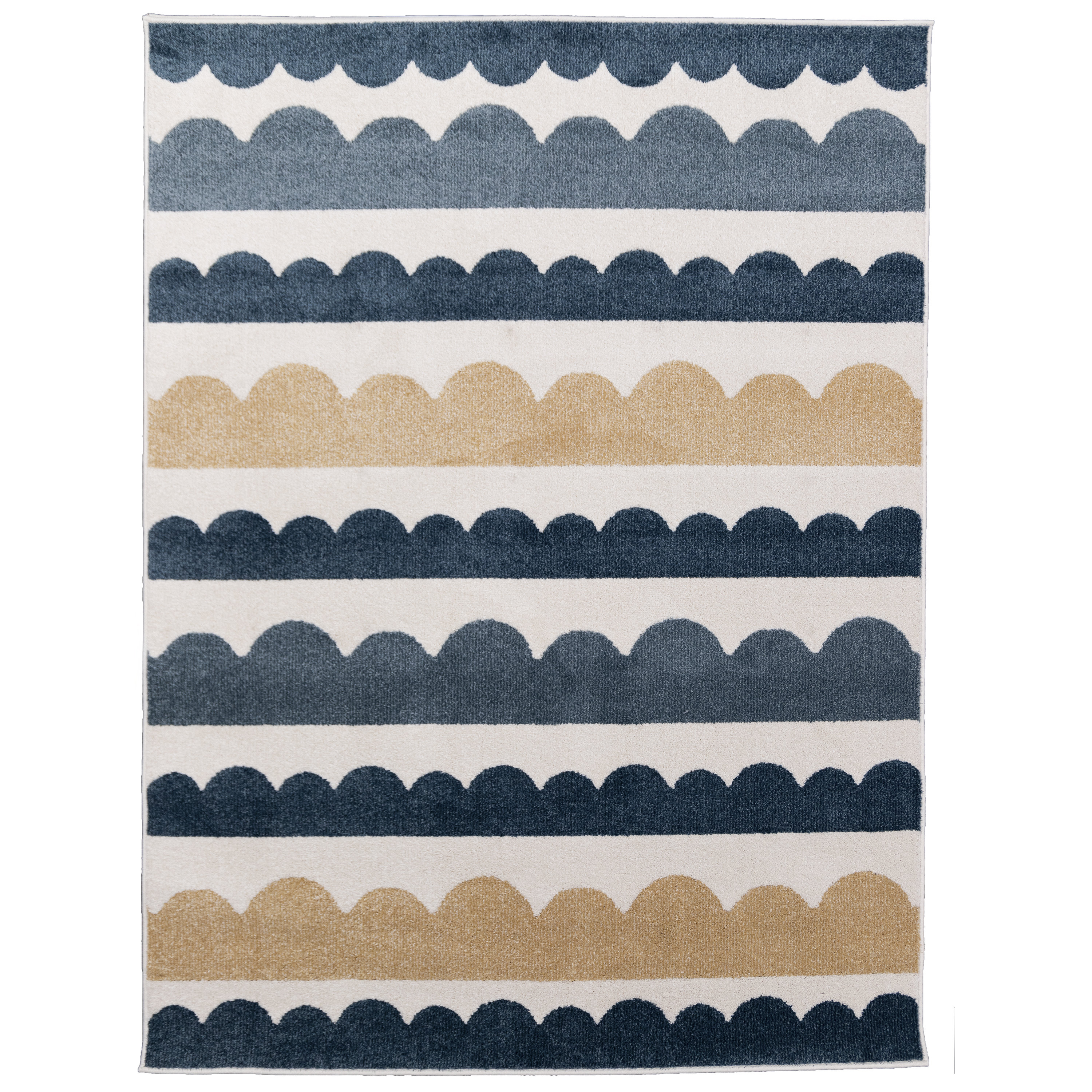 Orian Rugs Inc. Orian Rugs Scallop Playroom Kids Rug - in Blue, Novelty ...