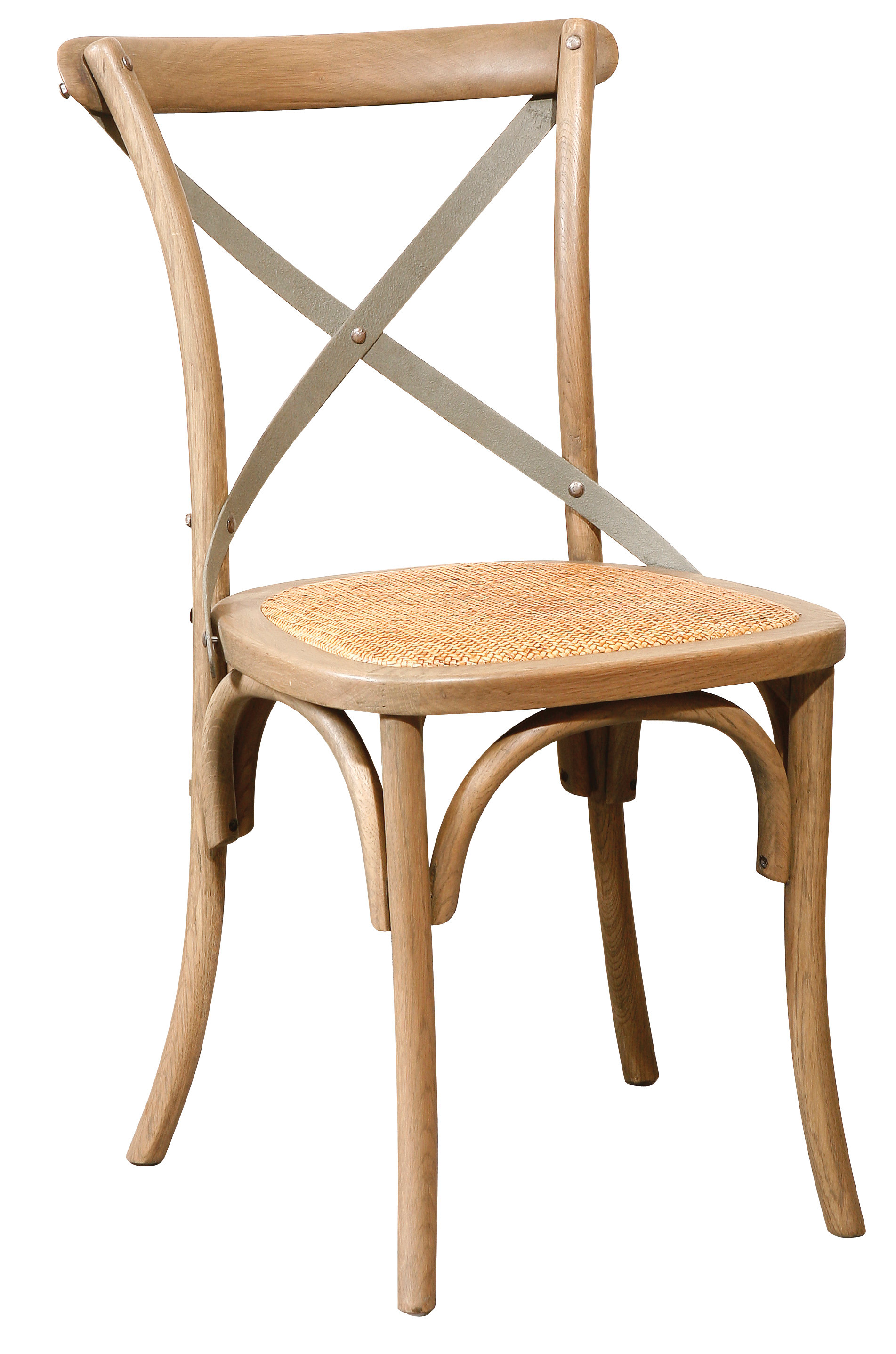 Gracie Oaks Waldhaus Solid Wood Cross Back Side Chair & Reviews | Wayfair