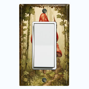 WorldAcc Nature Themed 1 - Gang Toggle Light Switch Standard Wall Plate ...