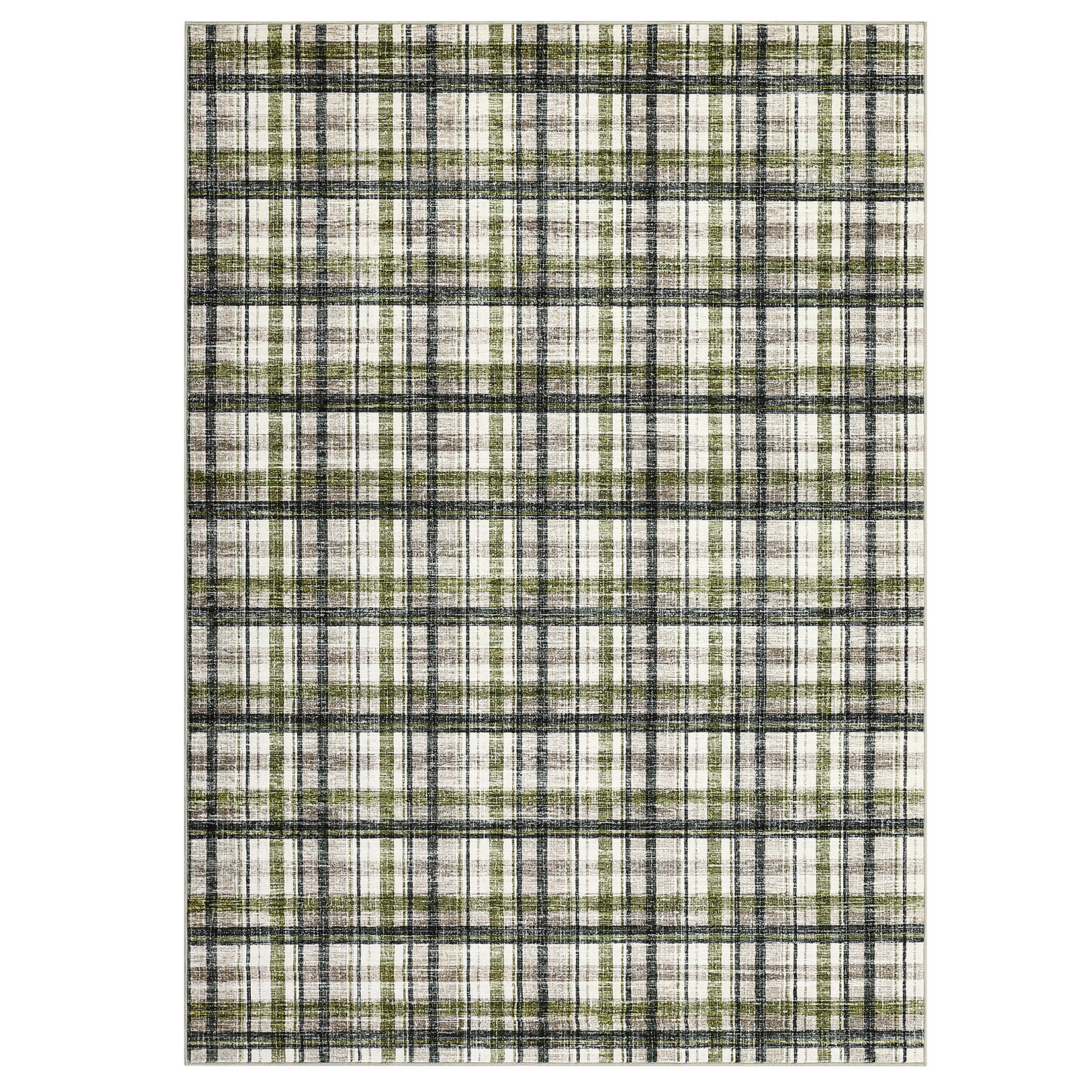 Gracie Oaks Plaid Washable Rugs Area Rugs for Bedroom Modern Living ...