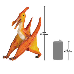 Design Toscano Scaled Jurassic Pterodactyl Dinosaur Statue "& Reviews ...