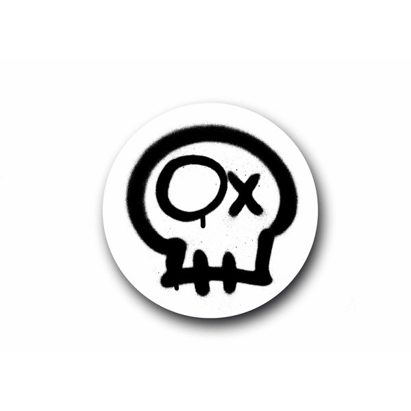Happy Larry Skull - Unframed Painting on Metal | Wayfair.co.uk