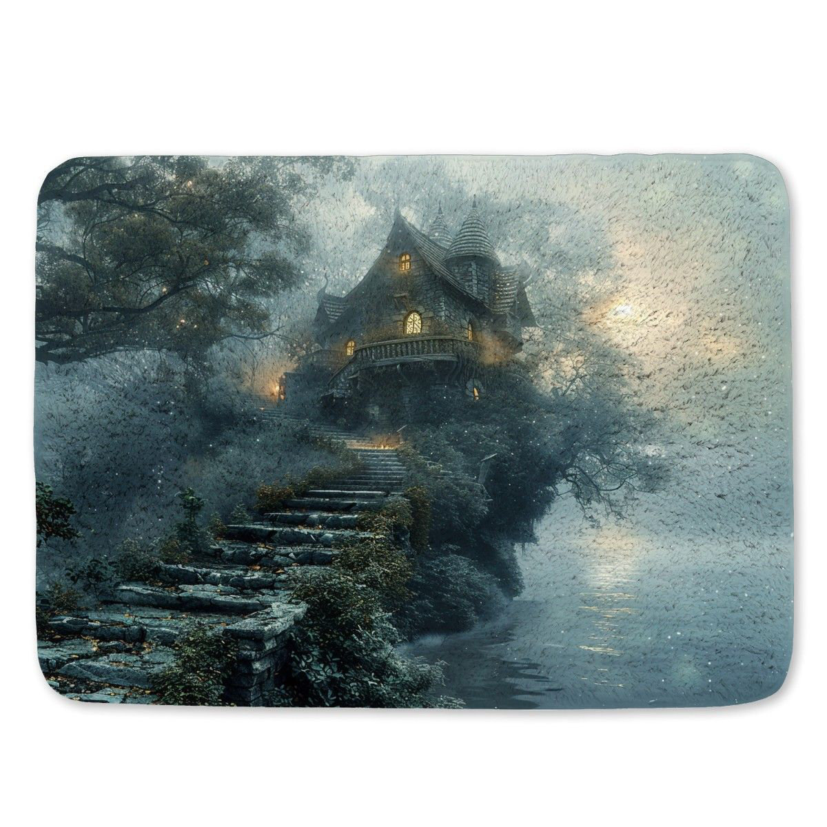 East Urban Home Treehouse Bath Mat Architecture Bathroom Decor Mystical ...