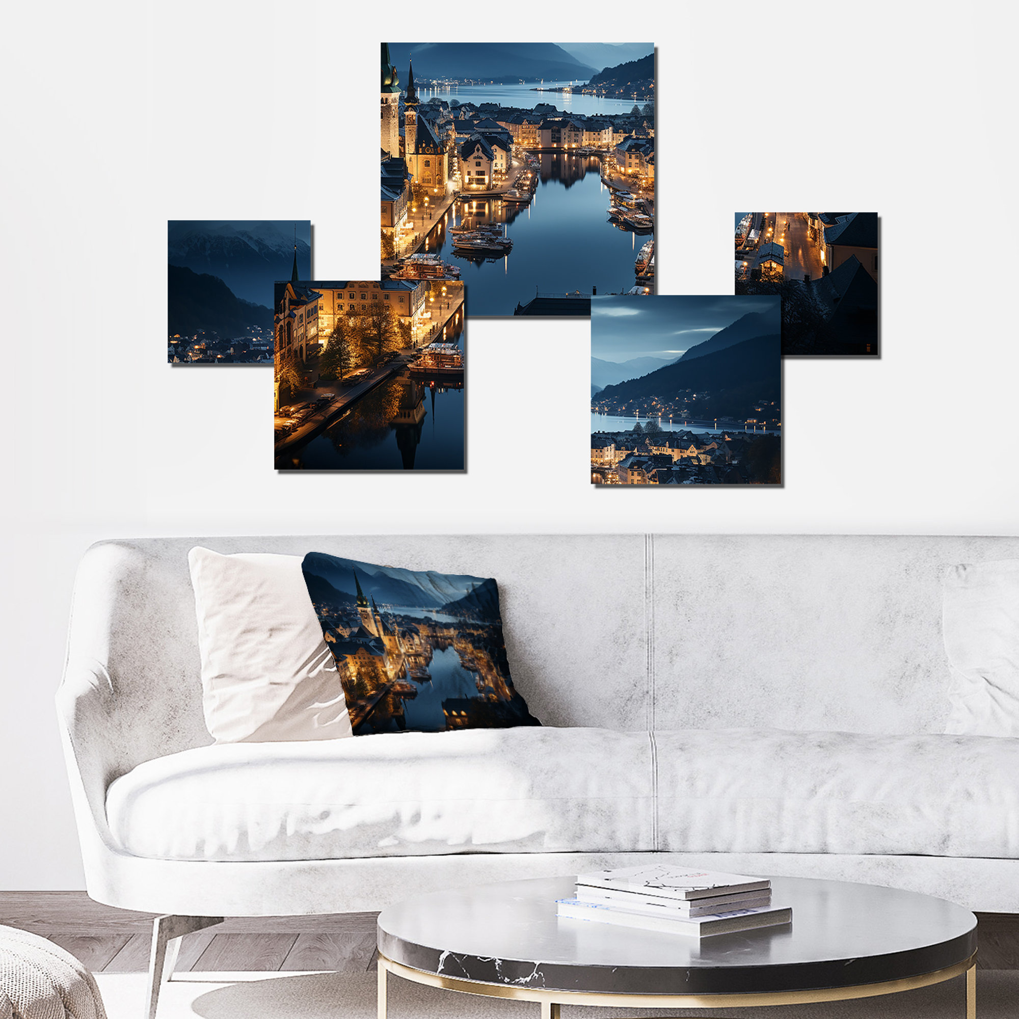 Latitude Run® Germany Fjord Fantasy Alesund - Germany Square Wall Art ...