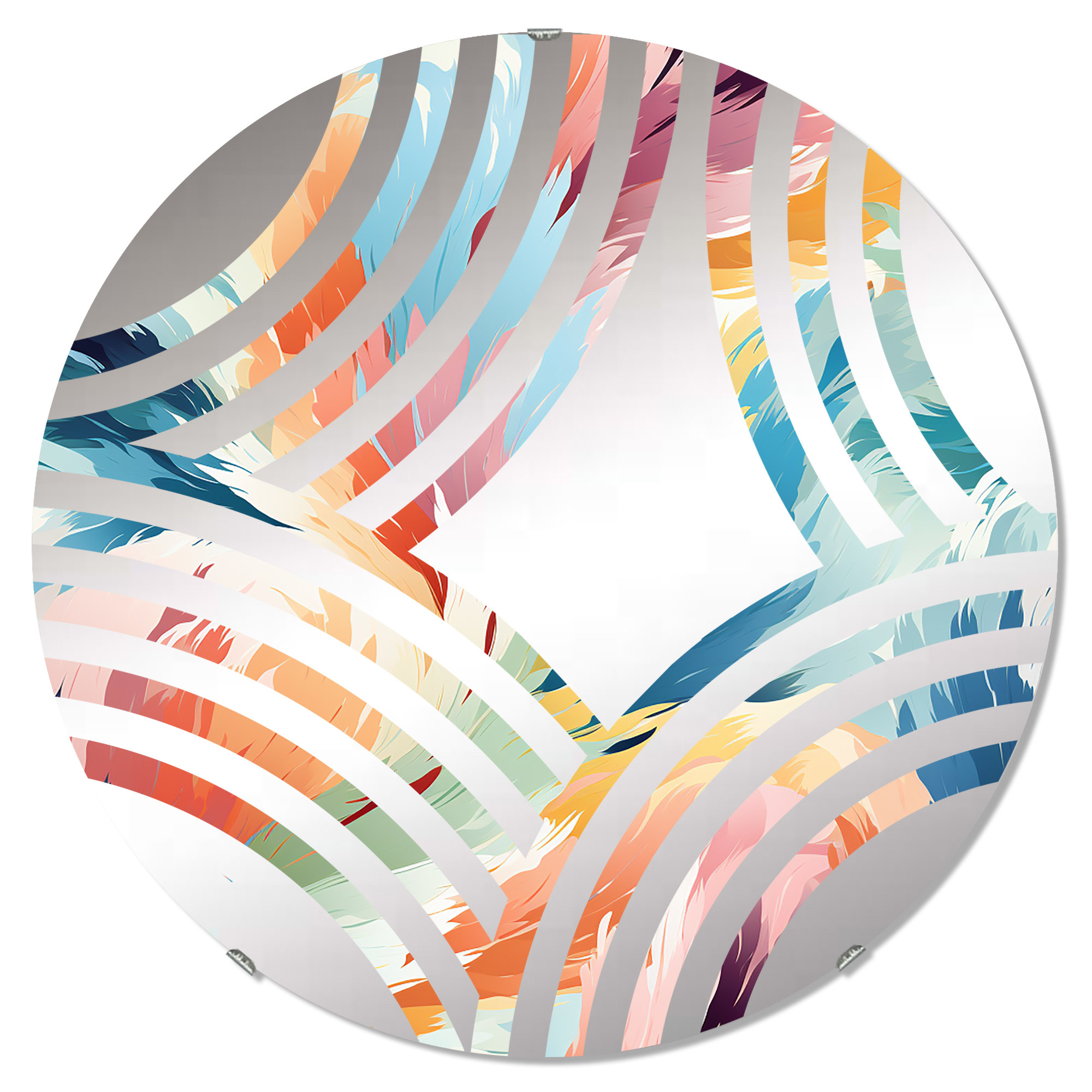 Design Art Colorful Ikat Artistry Swirl Mirage I - Baptist Fan ...