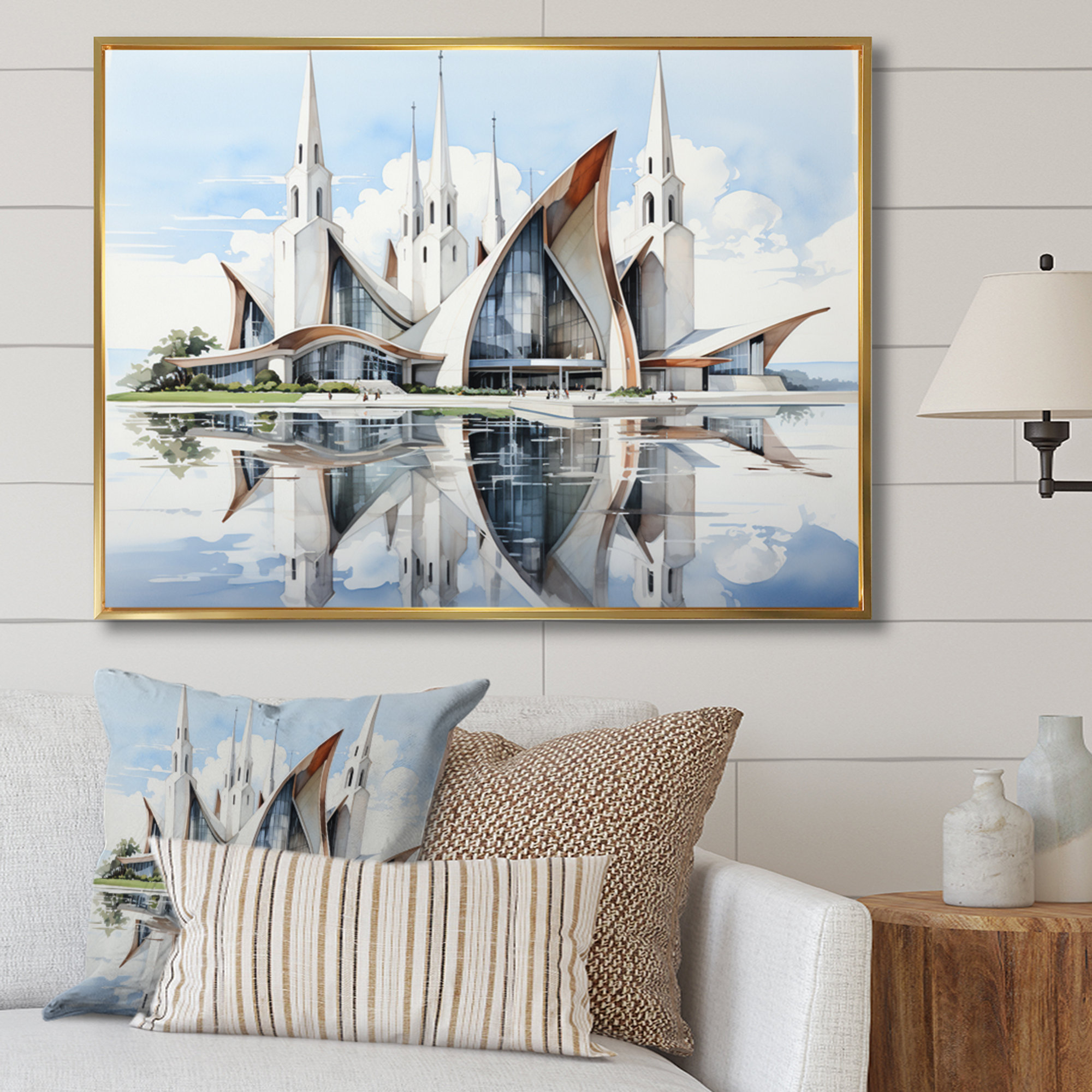 Winston Porter Church Architectural Harmony - Print on Canvas | Wayfair