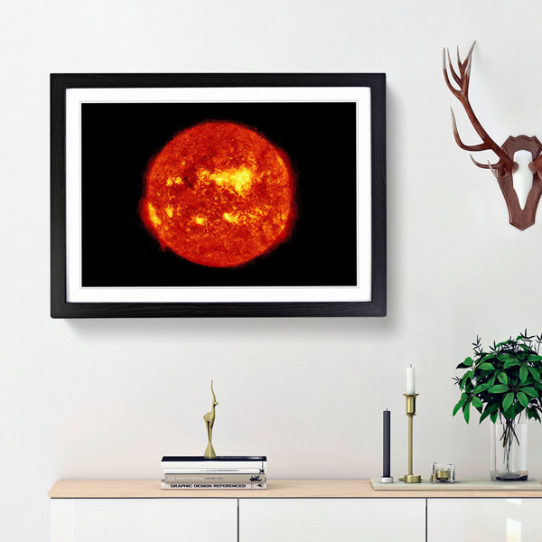 East Urban Home The Face of the Sun - Picture Frame Art Print | Wayfair ...