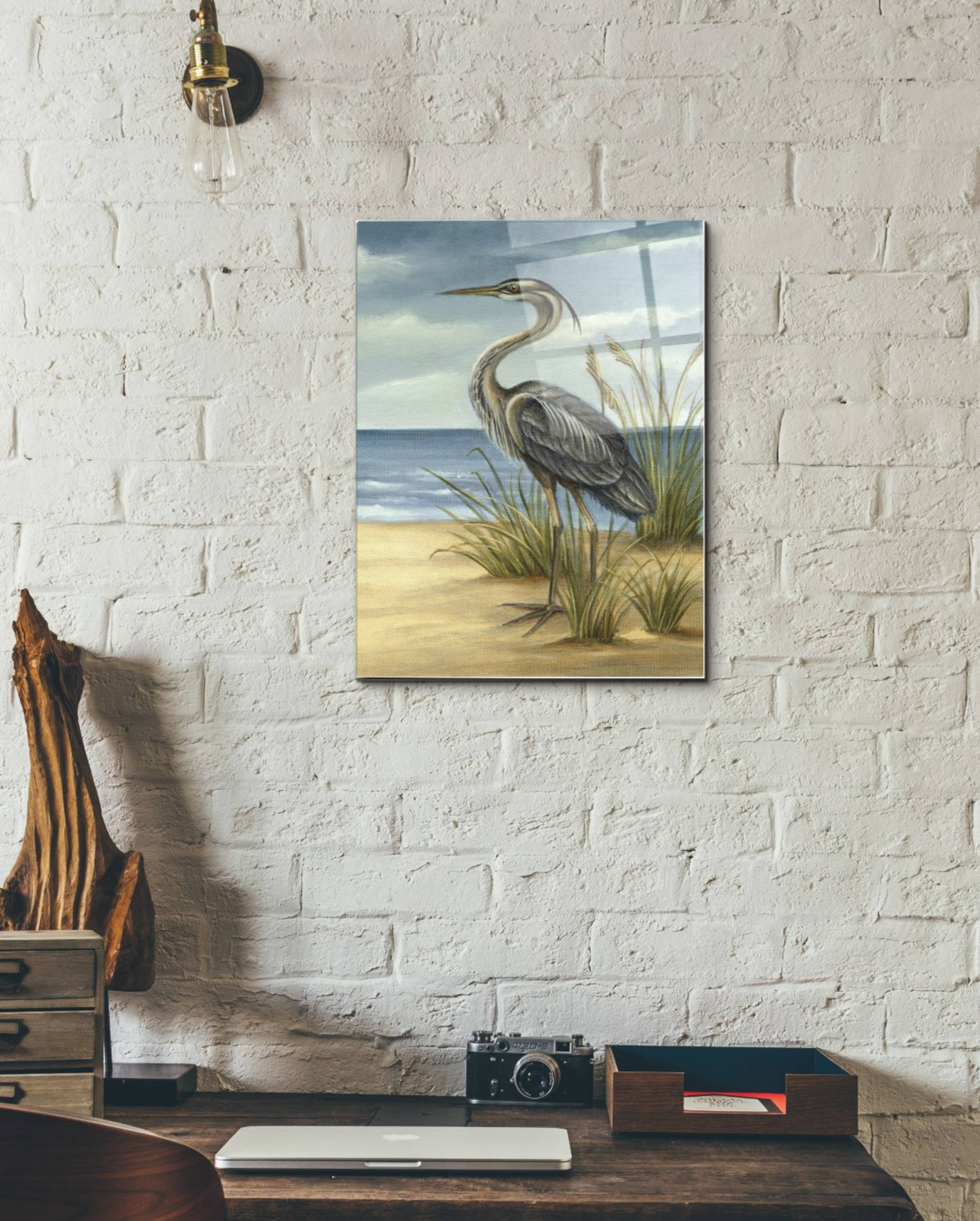 Trinx 'Shore Bird II' By Ethan Harper Acrylic Glass Wall Art, 12"X16 ...