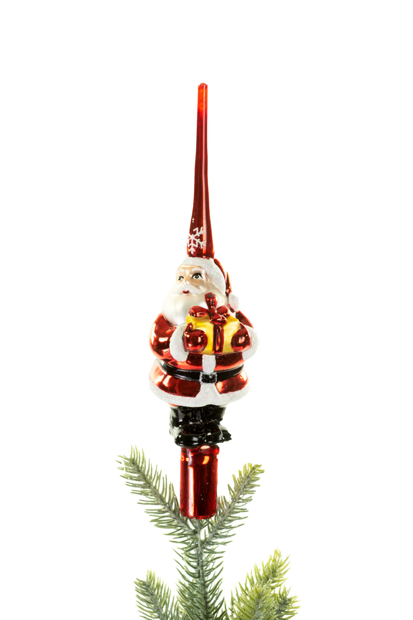 Starlight Collection Red Santa Finial Tree Topper | Wayfair