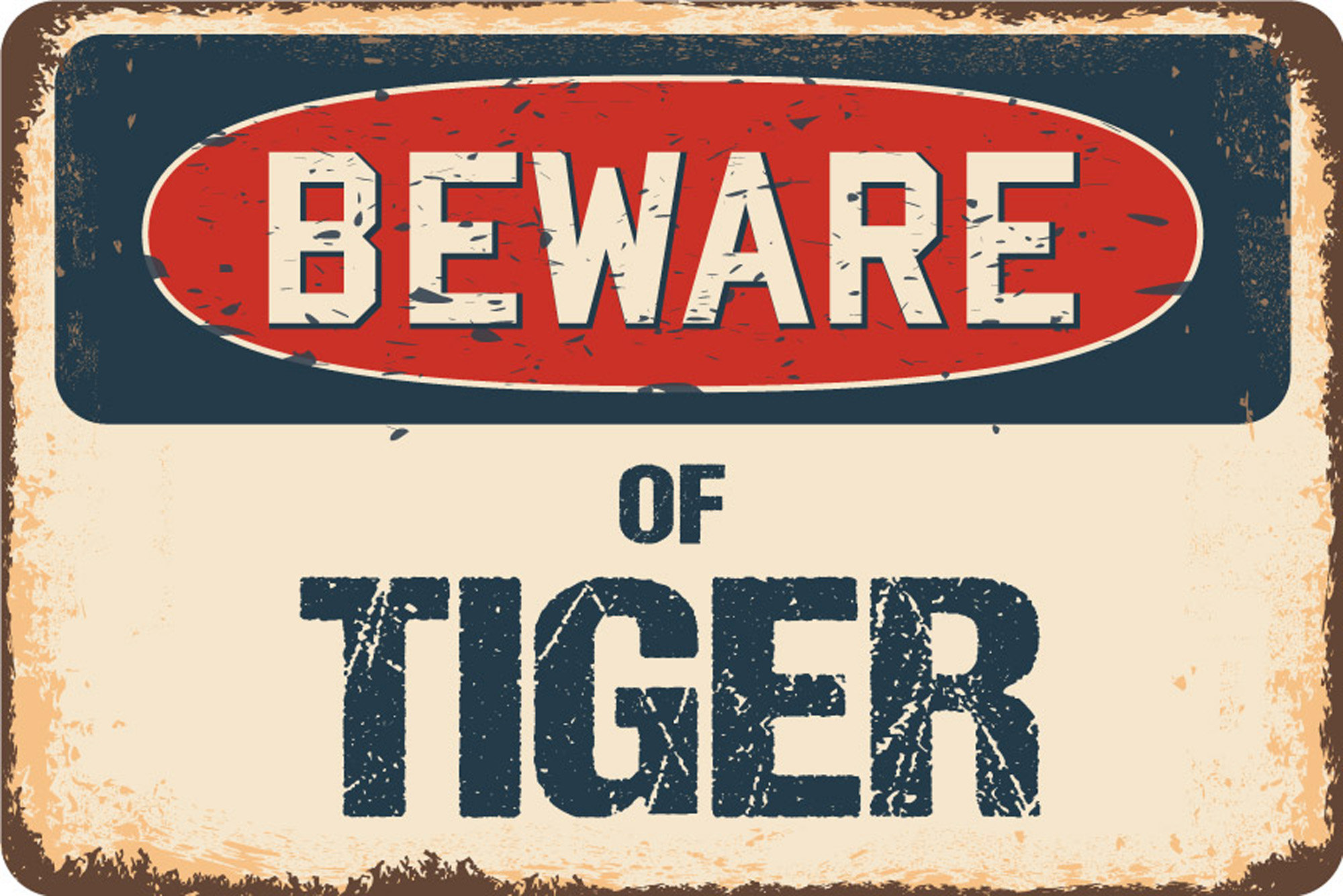 SignMission Beware of Tiger Sign | Wayfair