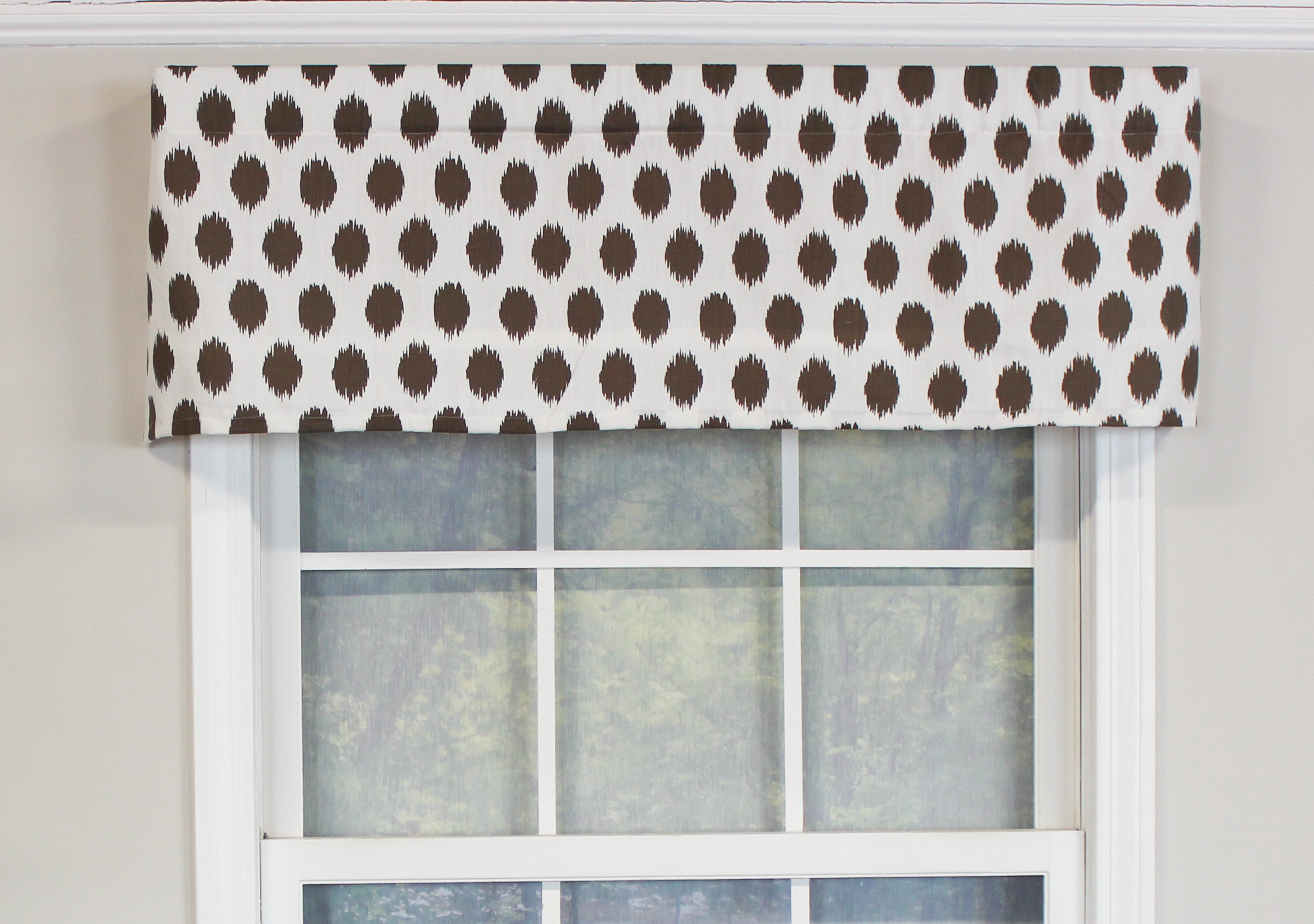 East Urban Home Schock Geometric Cotton Blend Tailored 50" Window ...