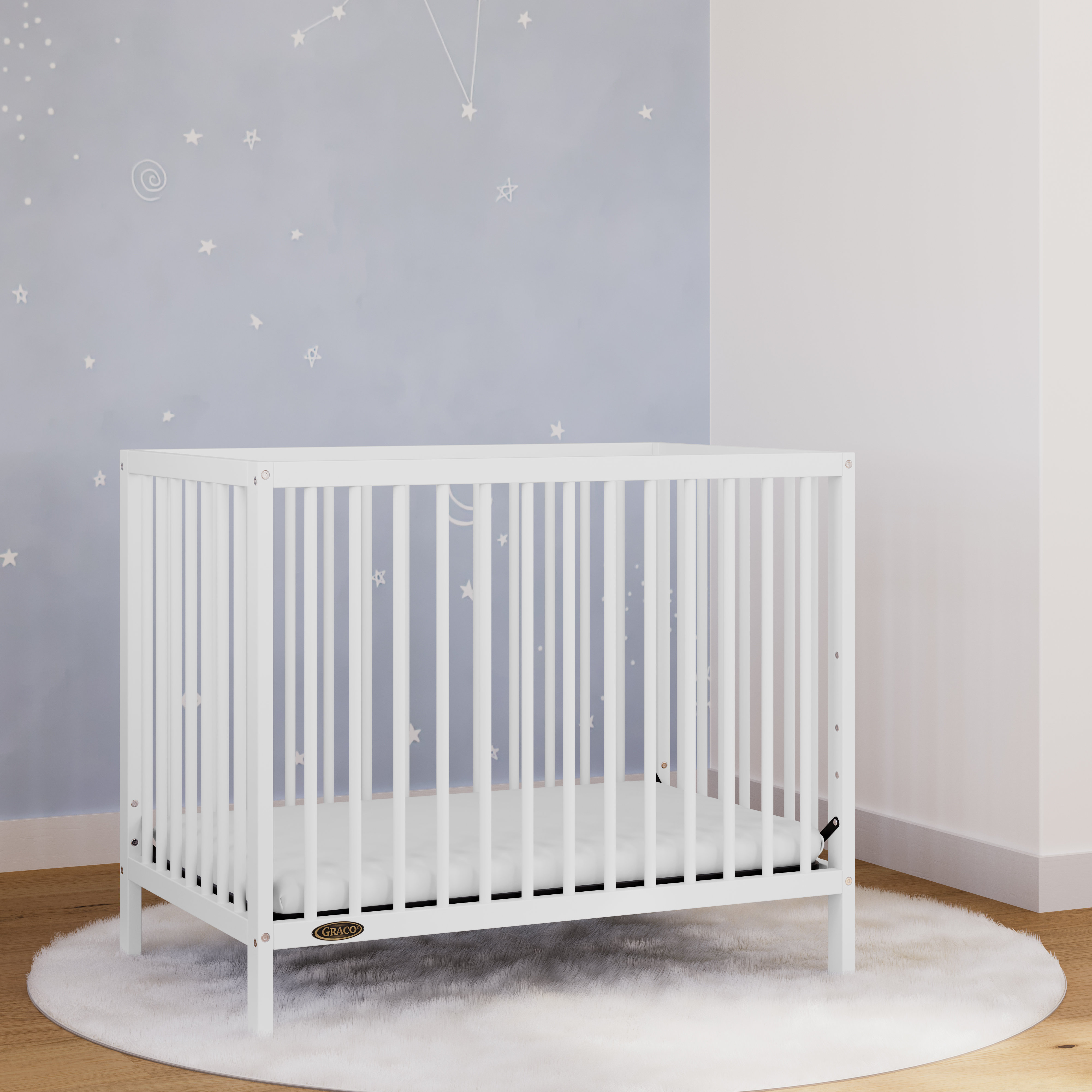 Graco Teddi 4-in-1 Mini Convertible Crib with Mattress & Reviews | Wayfair