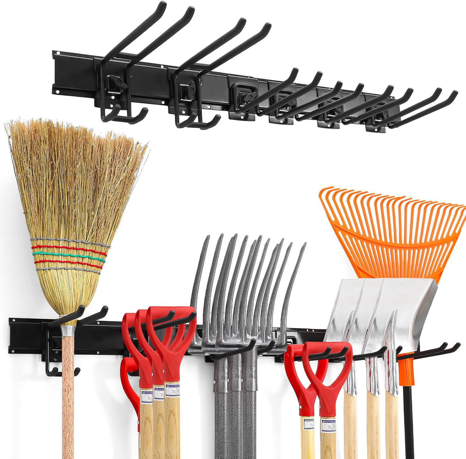 HAPPY LIFE Adjustable Heavy-Duty Garage Storage Rack With Lockable ...