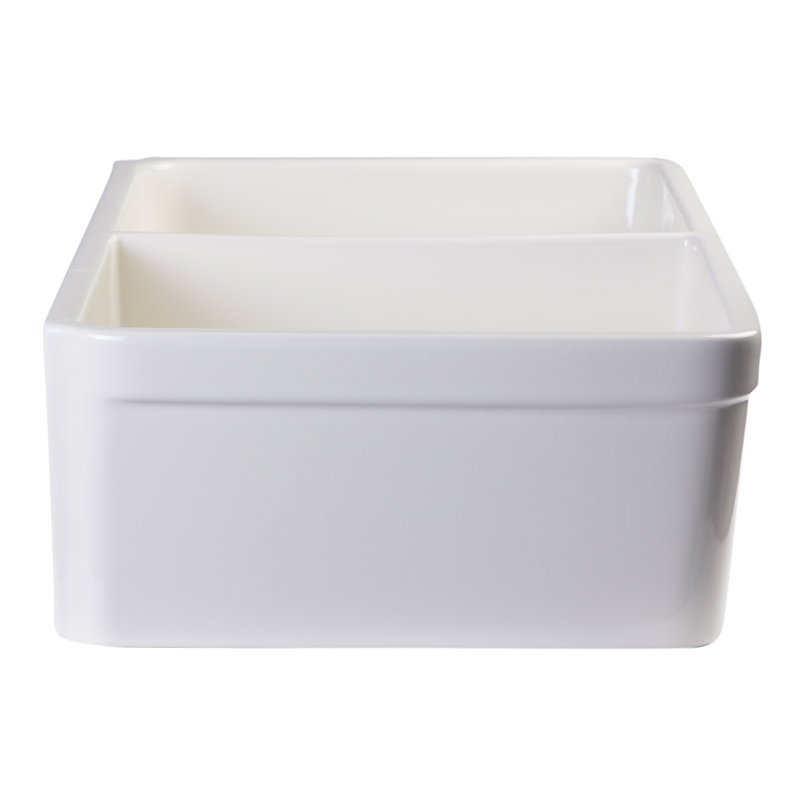 Alfi Brand 32'' L Double Bowl Fireclay Kitchen Sink & Reviews | Wayfair