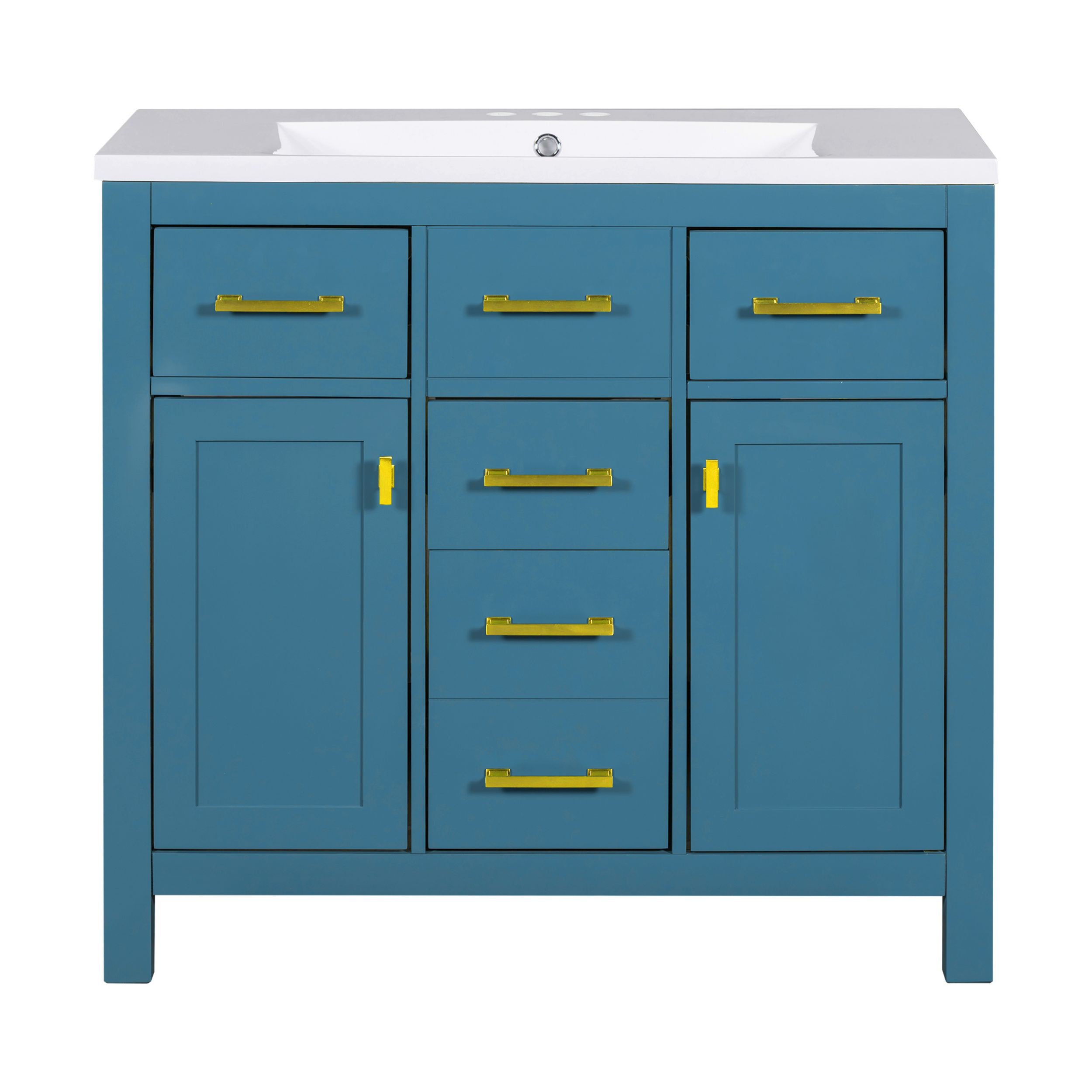 Mercer41 Quanterius 36'' Single Bathroom Vanity with Top | Wayfair