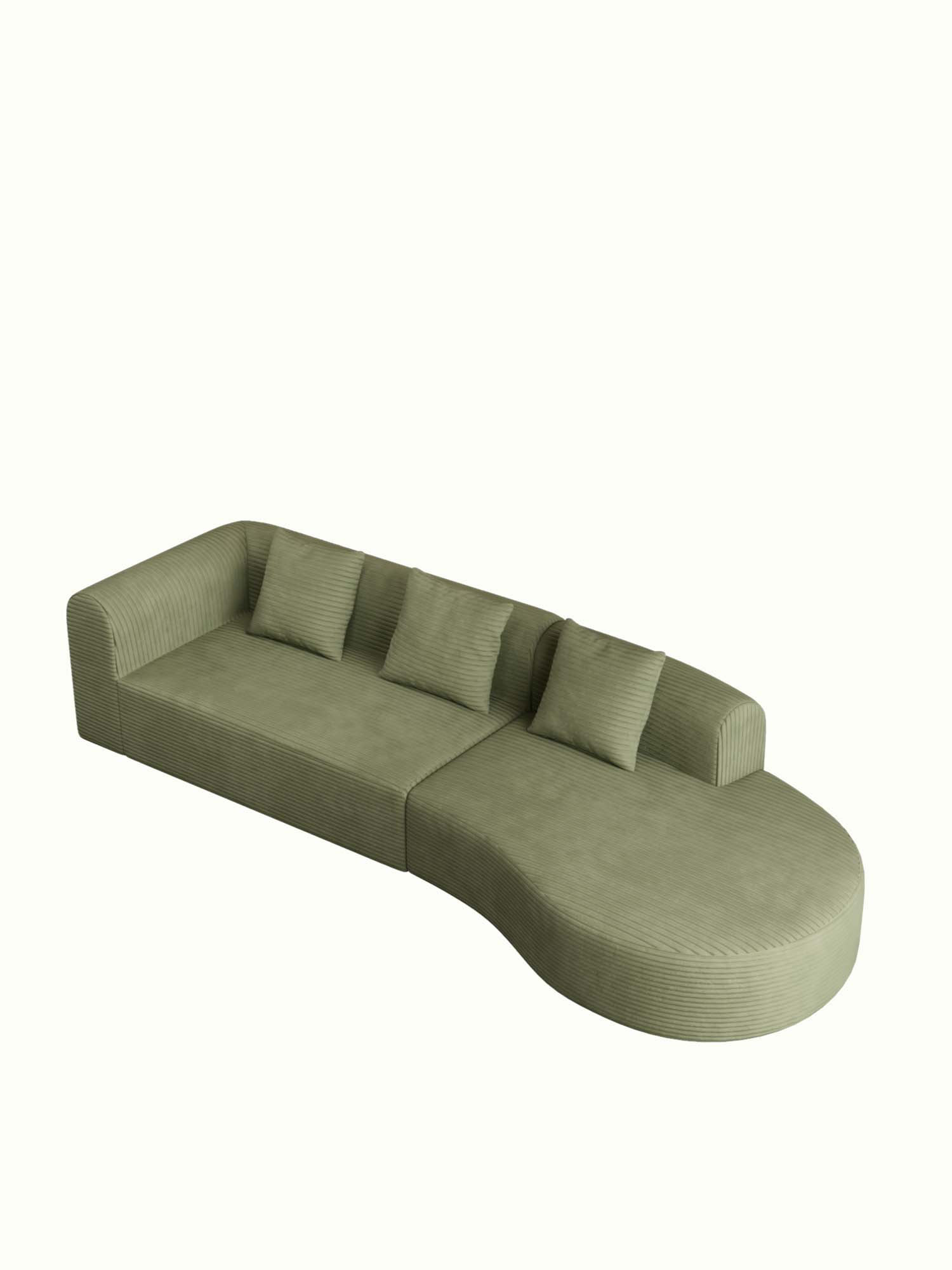 Latitude Run® 123*37 Inch Extra Large Deep Modular Sofa, Cloud Sofa 4 ...