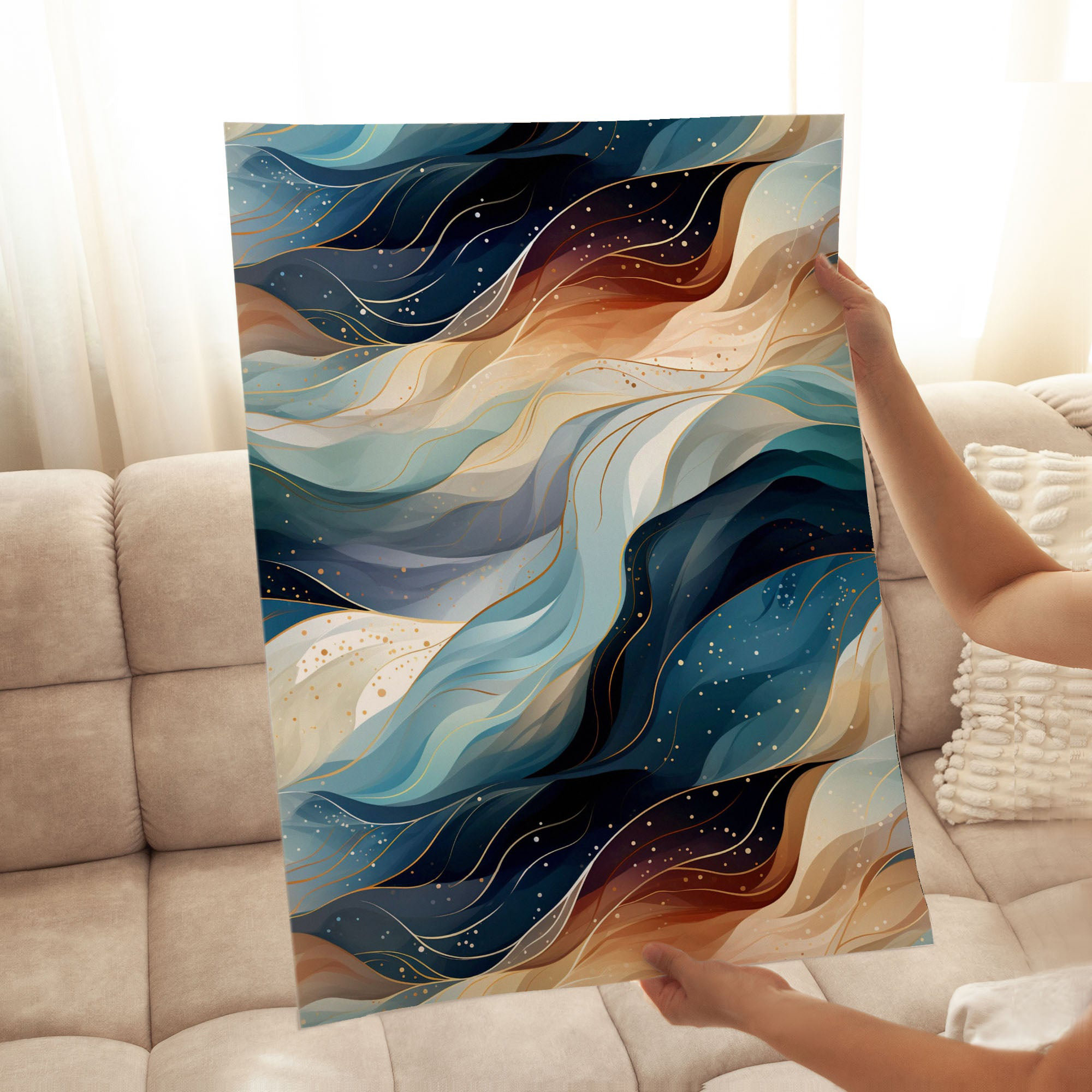 Winston Porter Abstract Flow Elegance III Modern Unframed Art Print ...