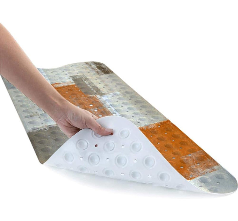 Symple Stuff 40 X 16 Inch Tub Mat for Bathroom, Abstract Art Bath Tub ...