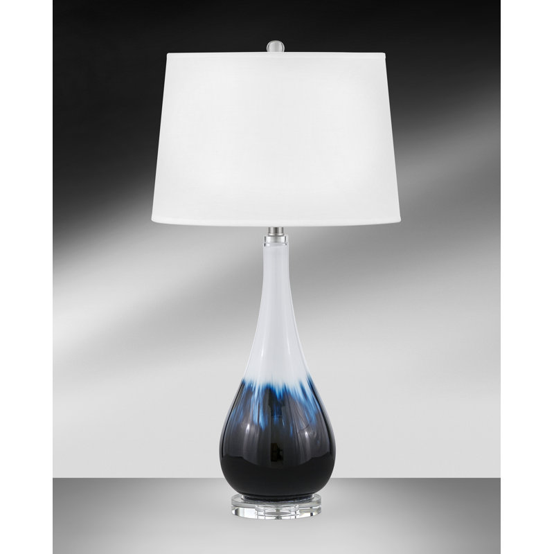 Medallion Lighting Glass USB Table Lamp | Wayfair