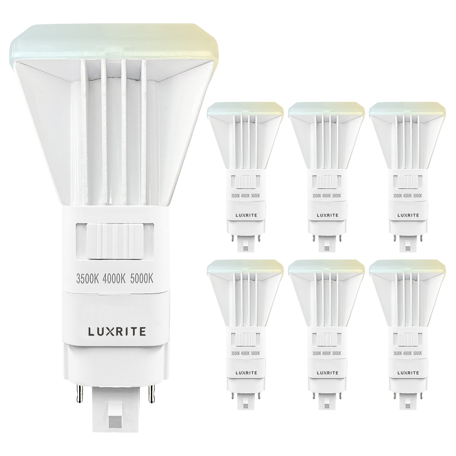 Luxrite 11 Watt LED Non-Dimmable Light Bulb, Color Changing Selectable ...